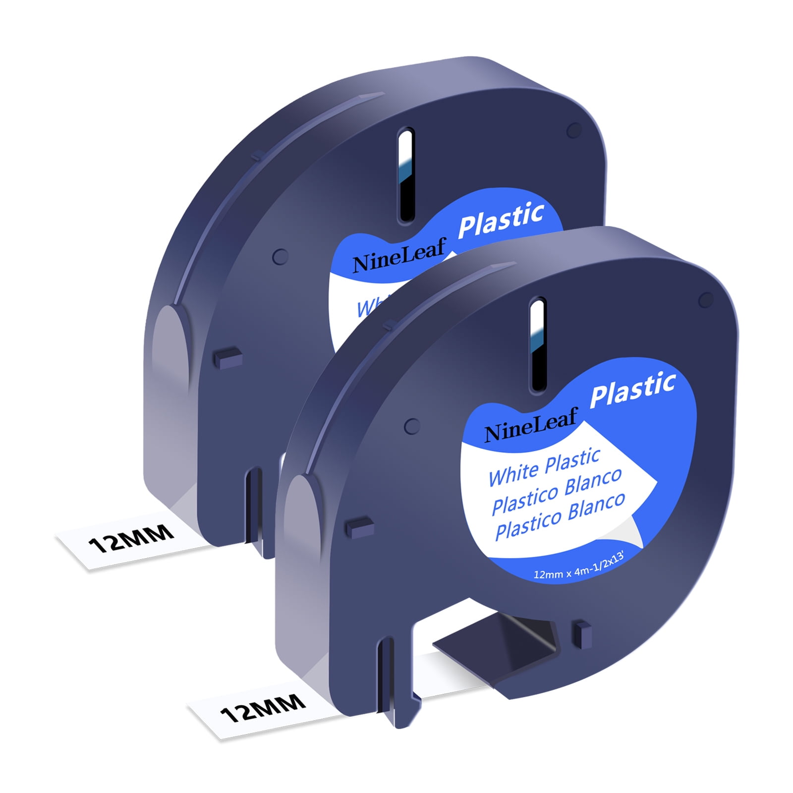 NineLeaf 2PK Compatible for DYMO LetraTag Refills 91331 12mm 1/2 ...