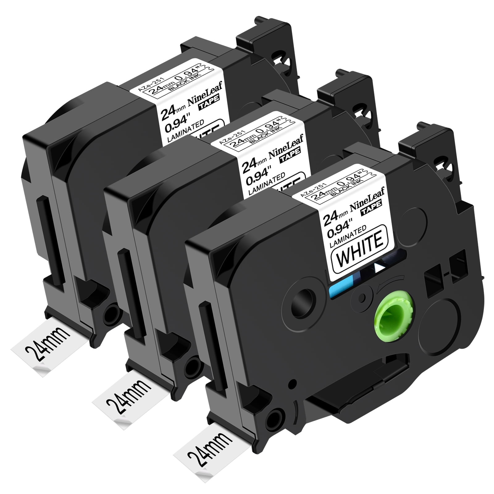 NineLeaf 3 Pack Compatible for Brother P-touch TZe-251 TZe251 TZ-251 ...