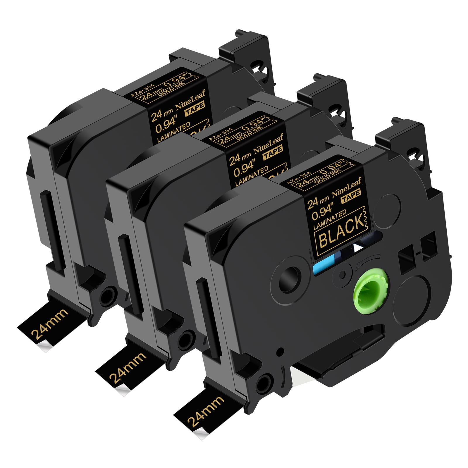 NineLeaf 3 Pack Compatible for Brother P-touch TZe-354 TZe354 TZ-354 ...