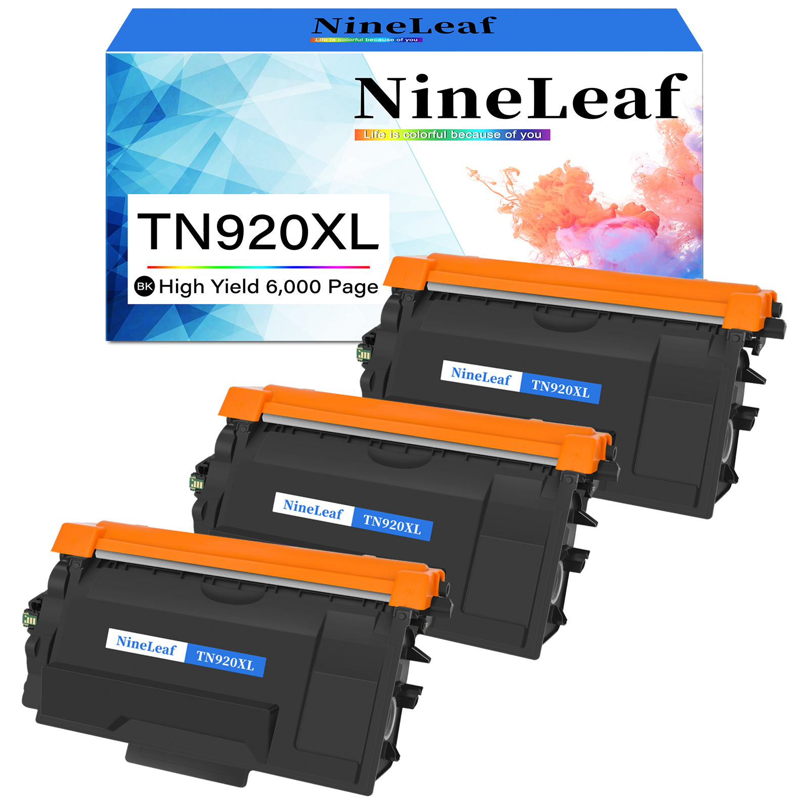 NineLeaf 3-Pack TN920XL Compatible Toner Cartridge Replacement for ...