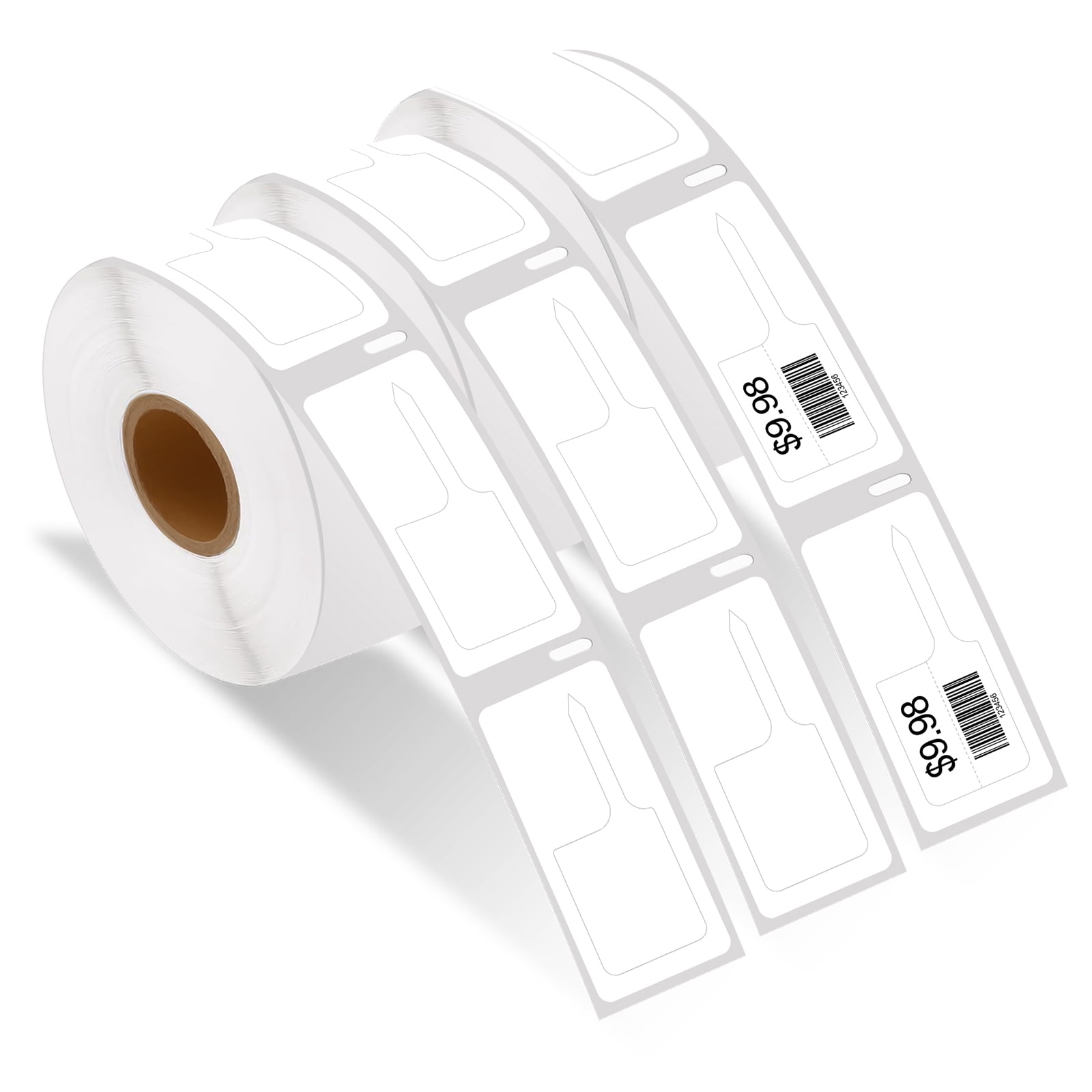 NineLeaf 3 Rolls Compatible for DYMO 30373 7/8 in x 15/16 in Price Tag ...