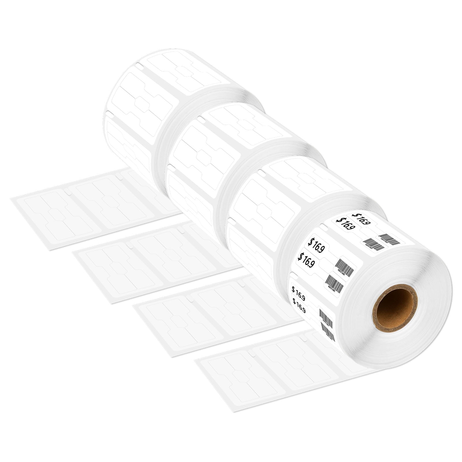 NineLeaf 4 Rolls Compatible for DYMO 30299 3/8 in x 3/4 in Jewelry ...
