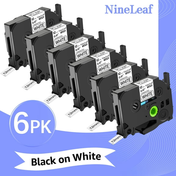 6Pk Label Maker Tape 12Mm Laminated For Brother P-Touch Tz-231 Tze-231 ...