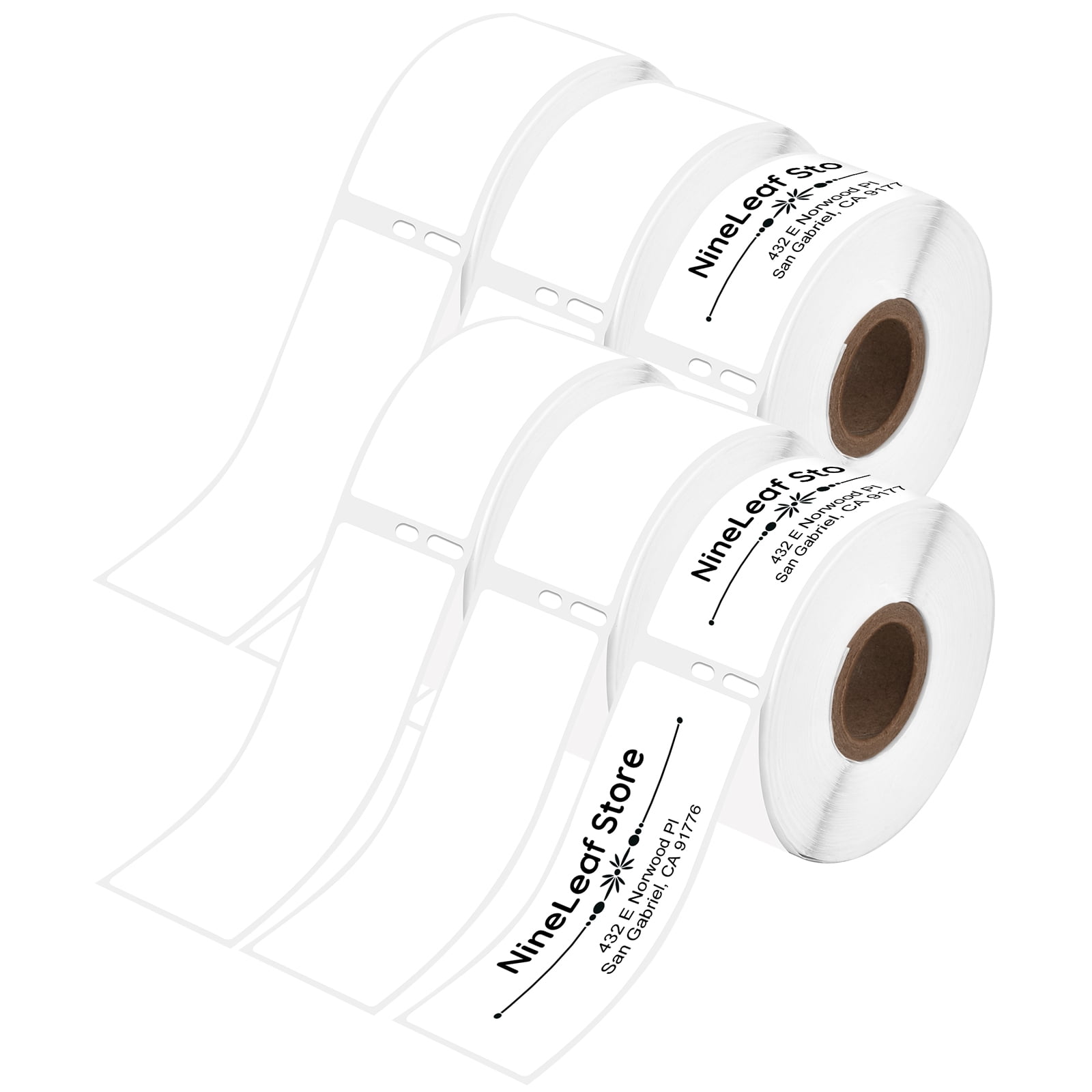 NineLeaf 6 Rolls Compatible for DYMO 30320 1-1/8 in x 3-1/2 in Shipping ...