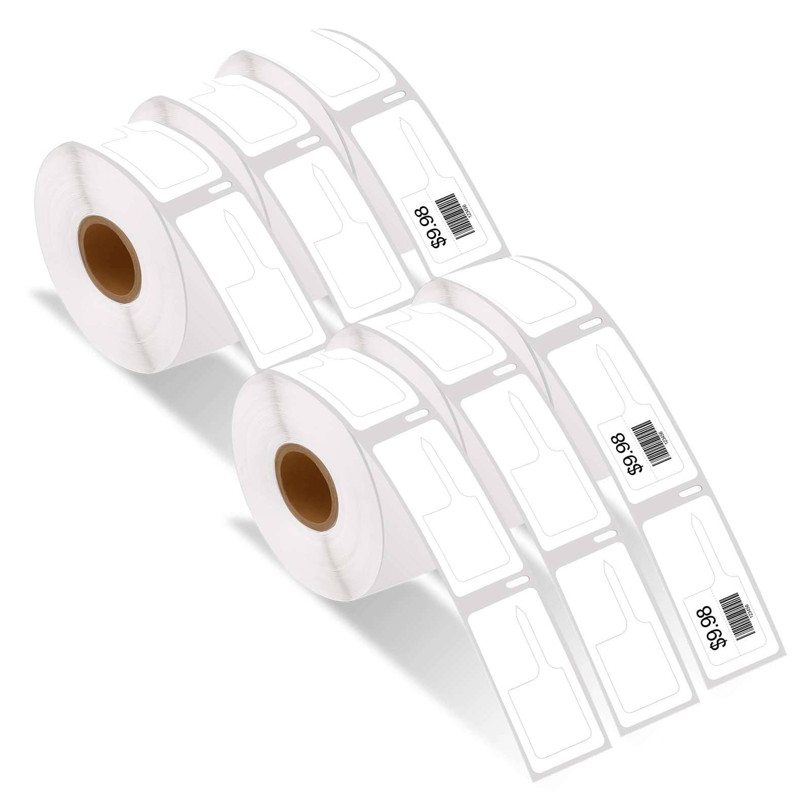 NineLeaf 6 Rolls Compatible for DYMO 30373 7/8 in x 15/16 in Price Tag ...