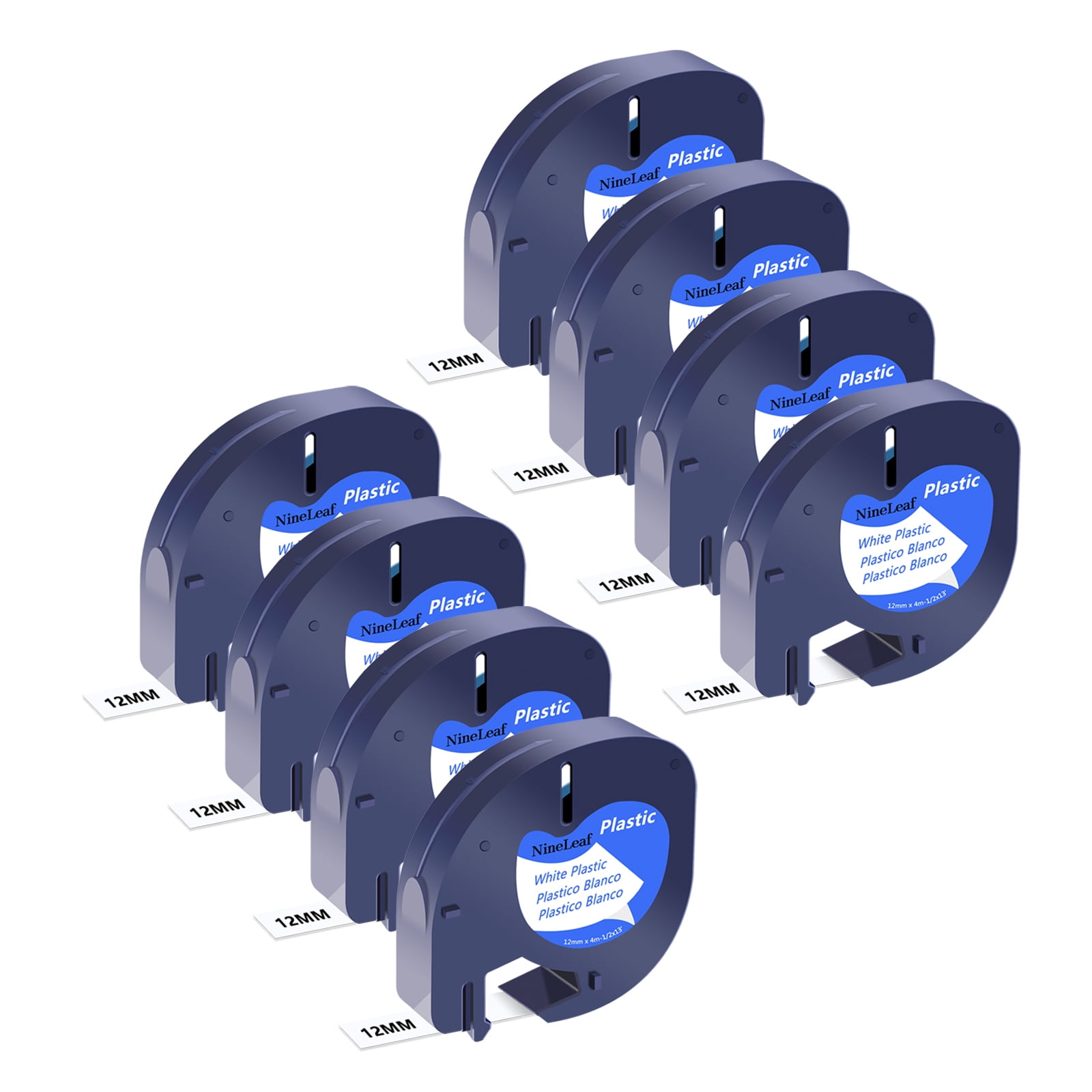 NineLeaf 8PK Compatible for DYMO LetraTag Refills 91331 12mm 1/2 ...