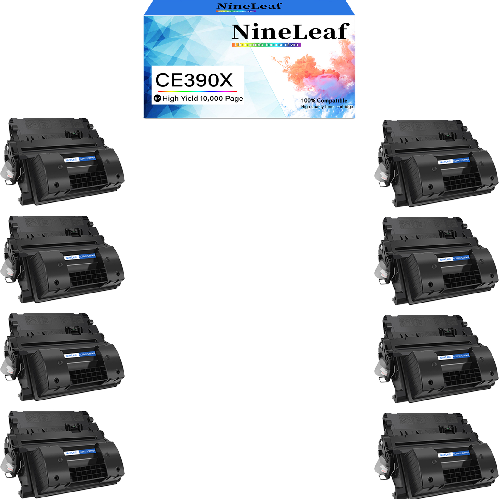 NineLeaf CE390X Compatible Toner Cartridge Replacement for HP 90X Toner ...