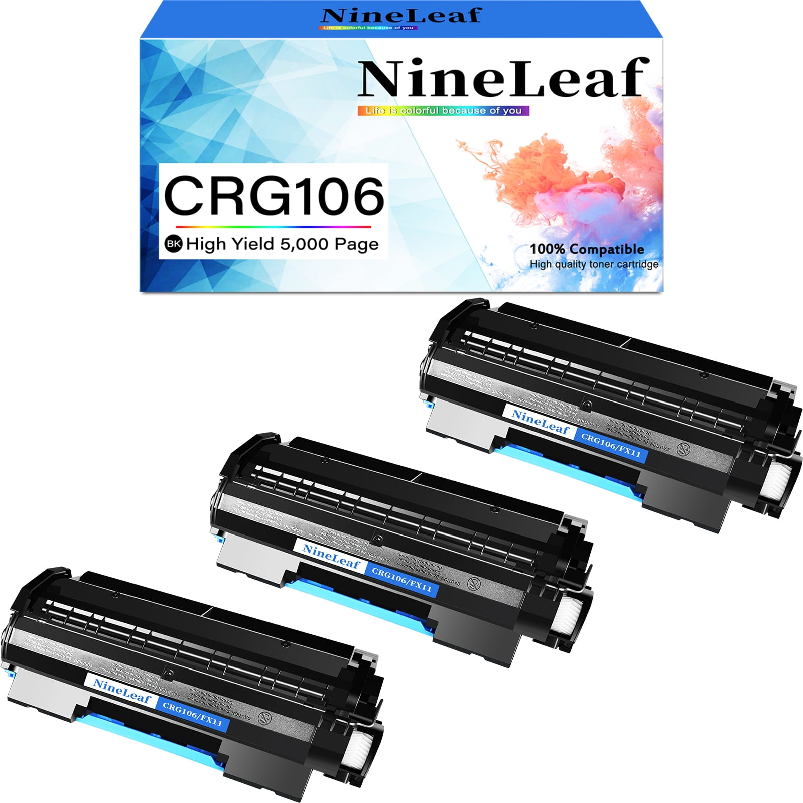 NineLeaf Compatible Toner Cartridge Replacement for Canon 106 CRG106 to use for ImageCLASS ...