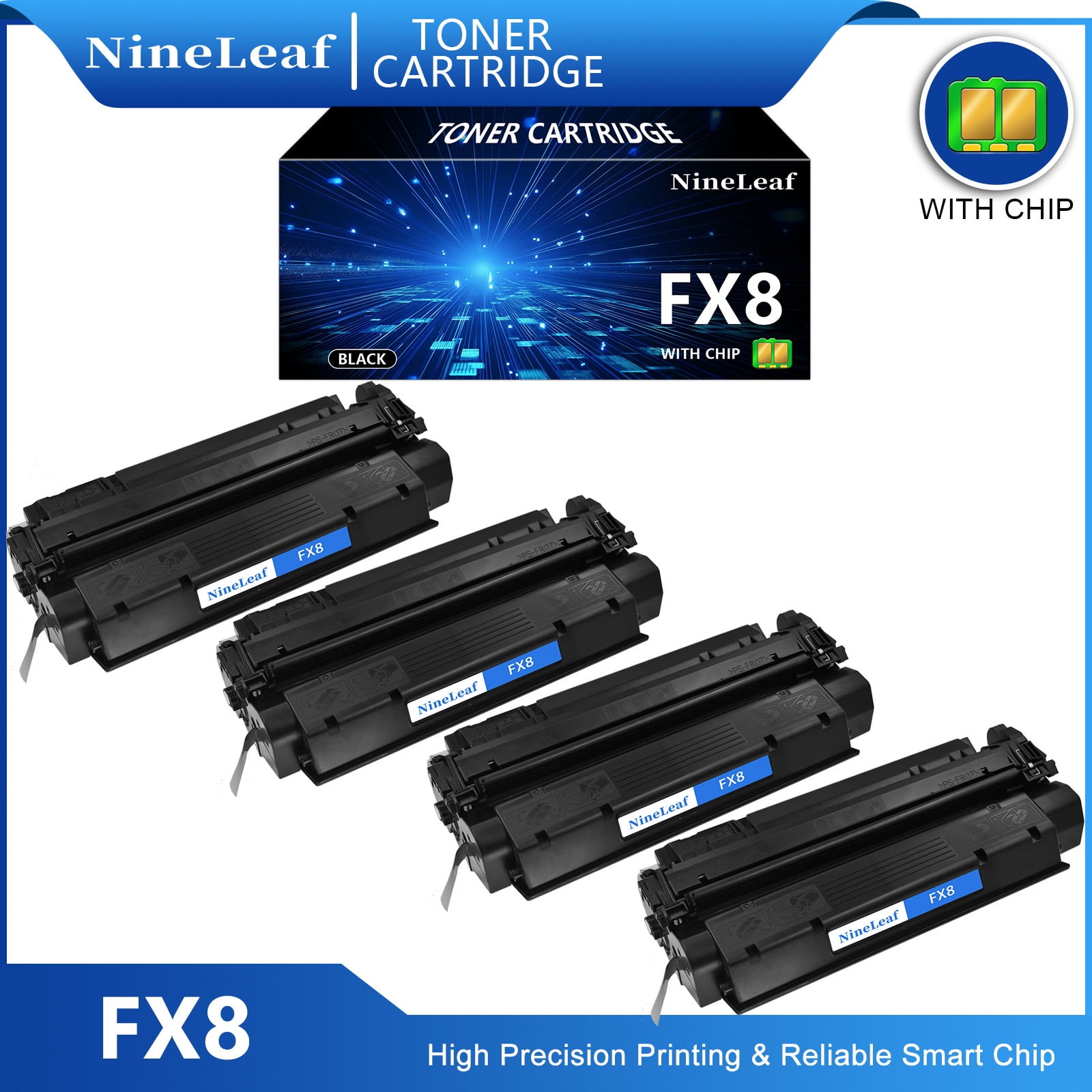 NineLeaf Compatible Toner Cartridge Replacement for Canon FX8 S-35 S35 ...