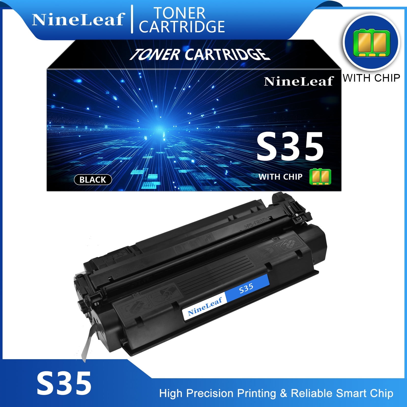 NineLeaf Compatible Toner Cartridge Replacement for Canon S-35 S35 S 35 ...