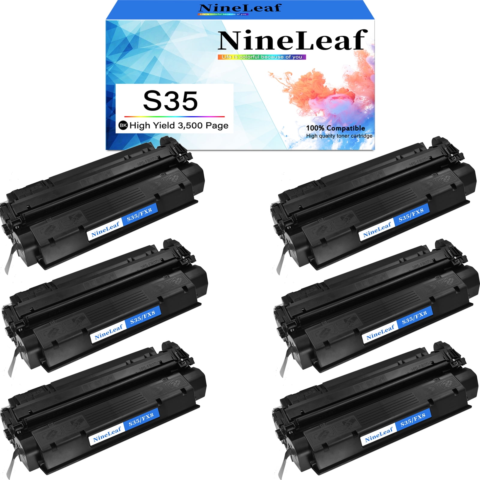 NineLeaf Compatible Toner Cartridge Replacement for Canon S-35 S35 S 35 ...