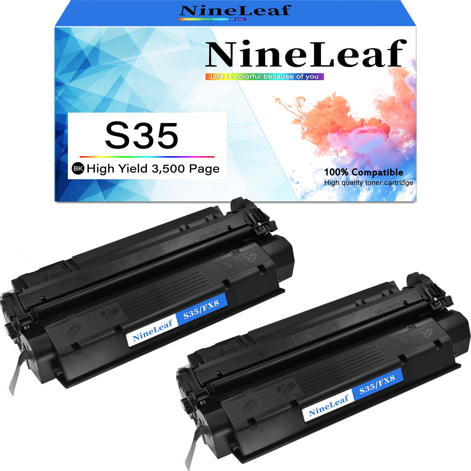 NineLeaf Compatible Toner Cartridge Replacement for Canon S-35 S35 S 35 ...