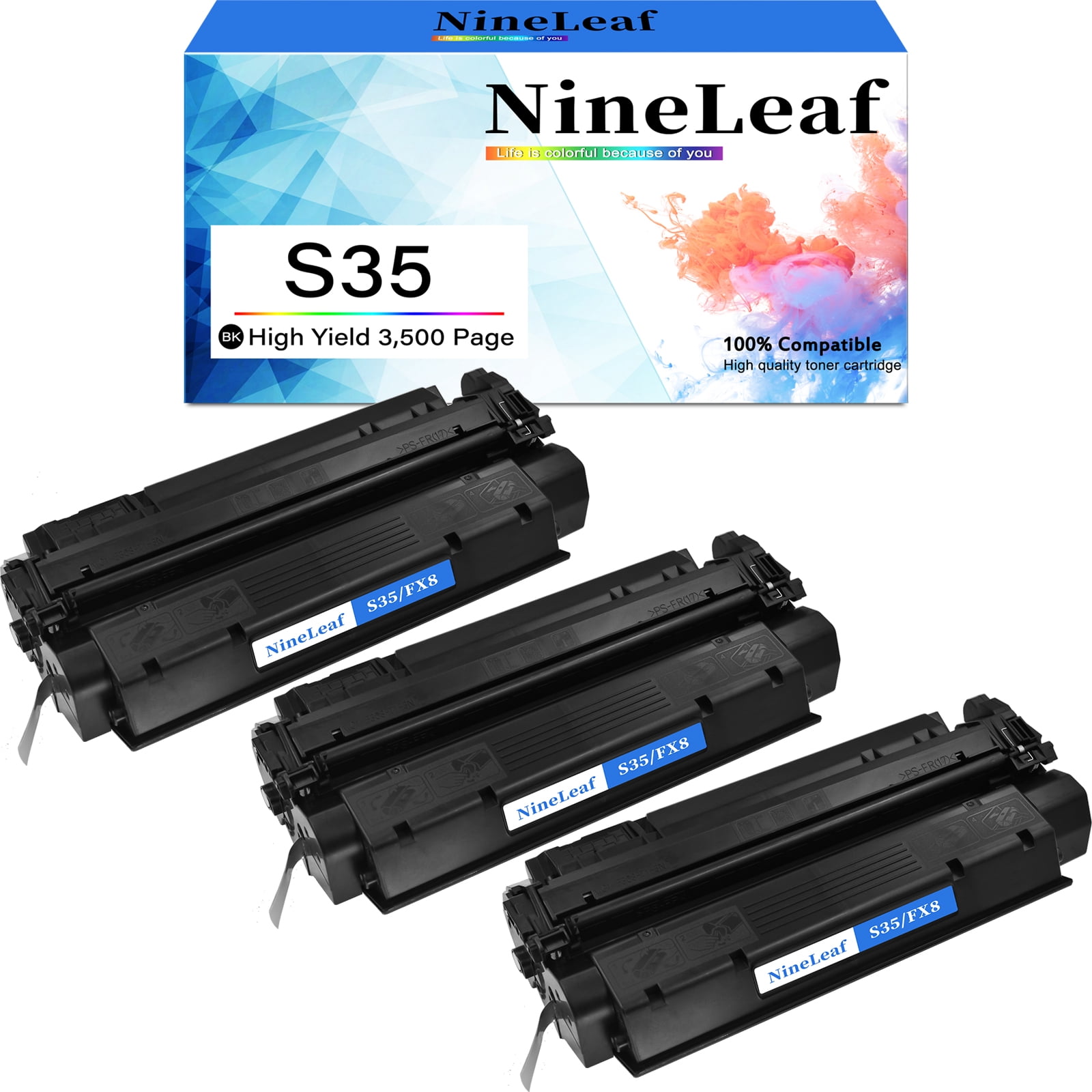 NineLeaf Compatible Toner Cartridge Replacement for Canon S-35 S35 S 35 ...