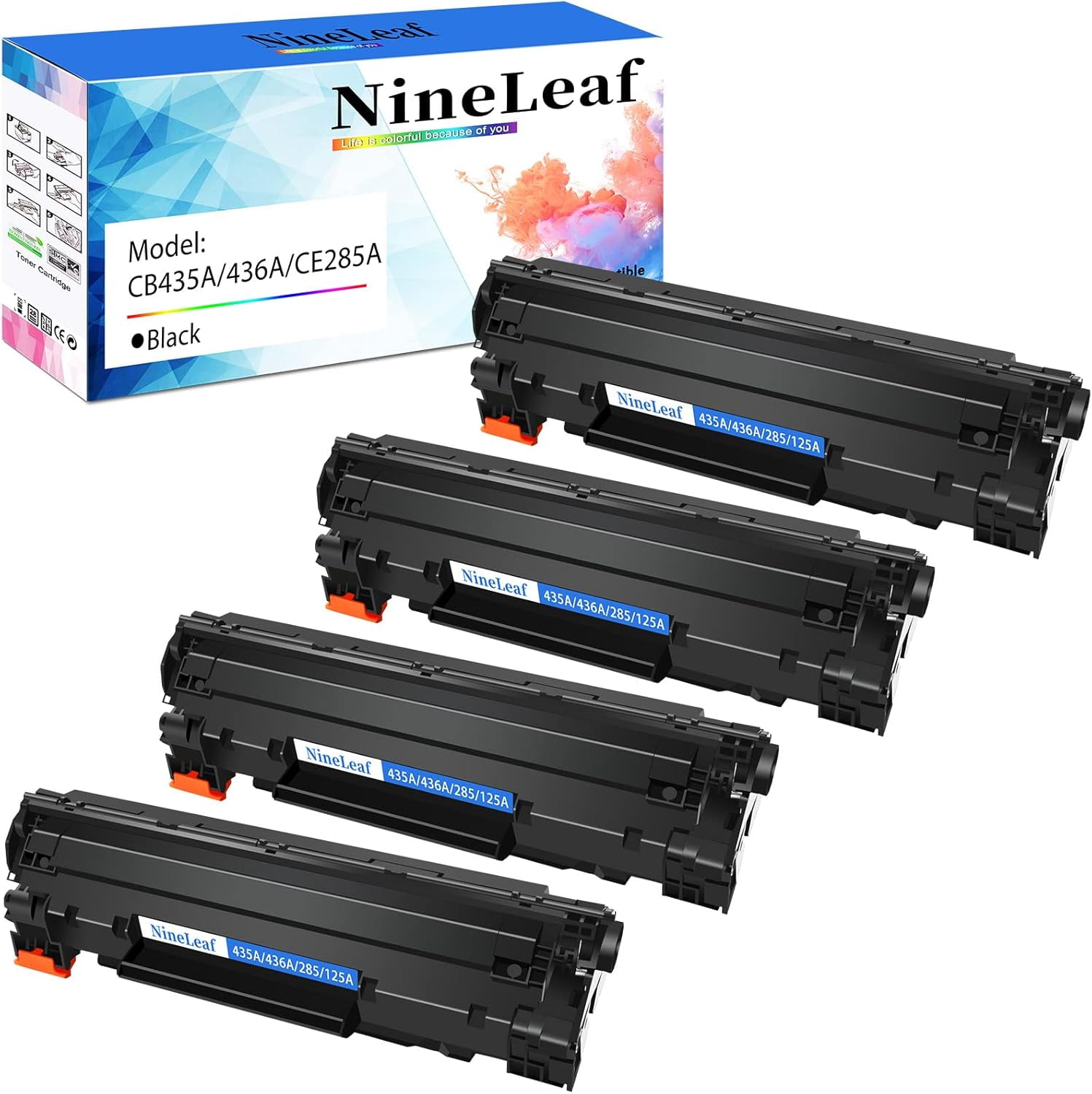 NineLeaf Compatible Toner Cartridge Replacement for HP 85A CE285A use for Laser Jet Pro P1102w ...