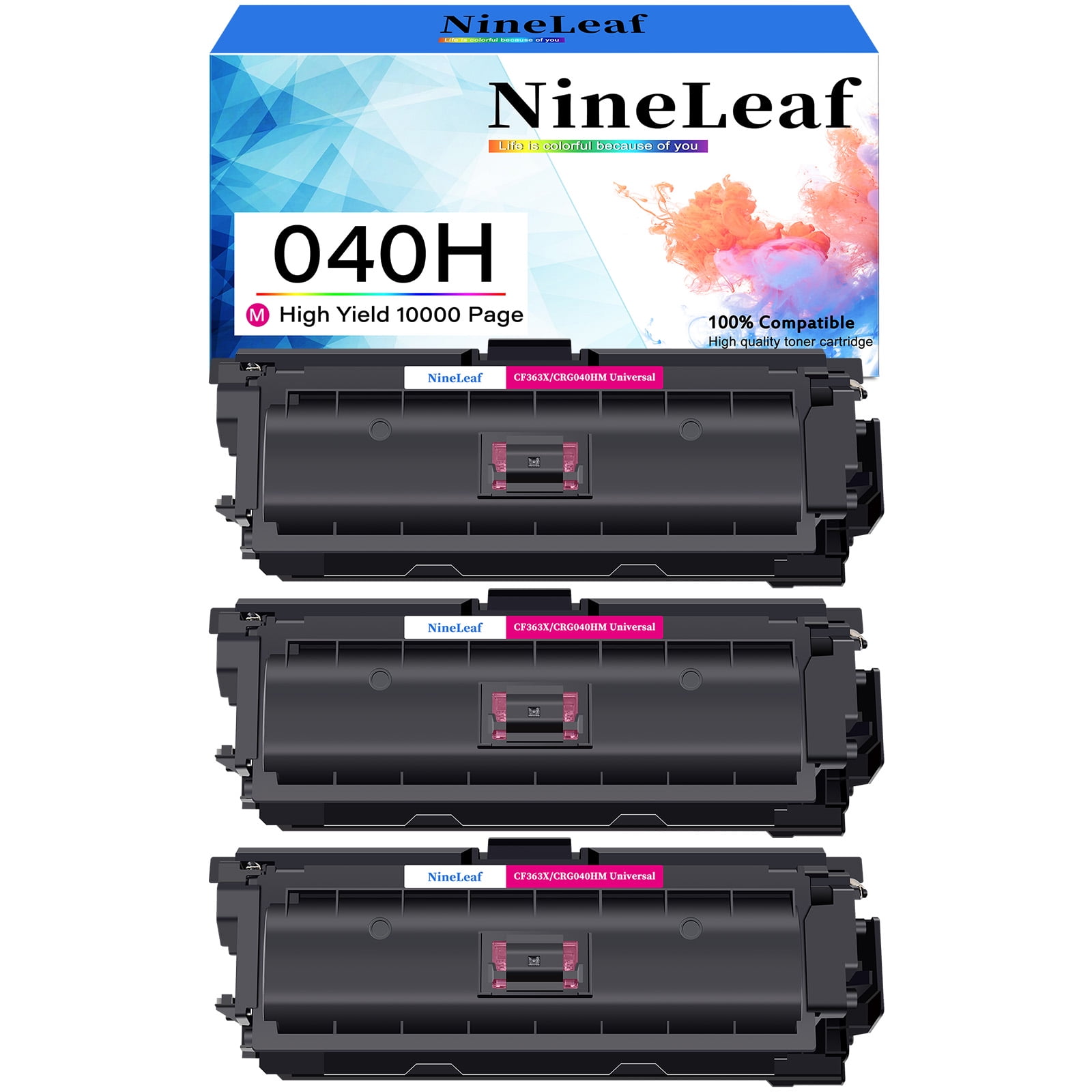NineLeaf High Capacity Compatible Toner Cartridge Replacement for Canon ...