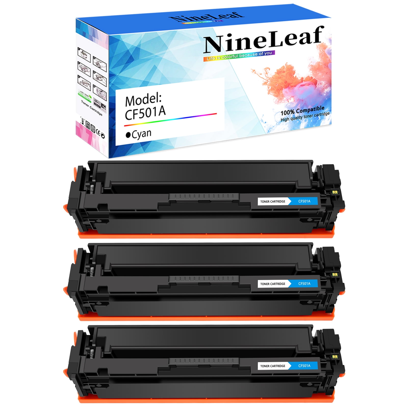 NineLeaf High Capacity Compatible Toner Cartridge Replacement for HP ...