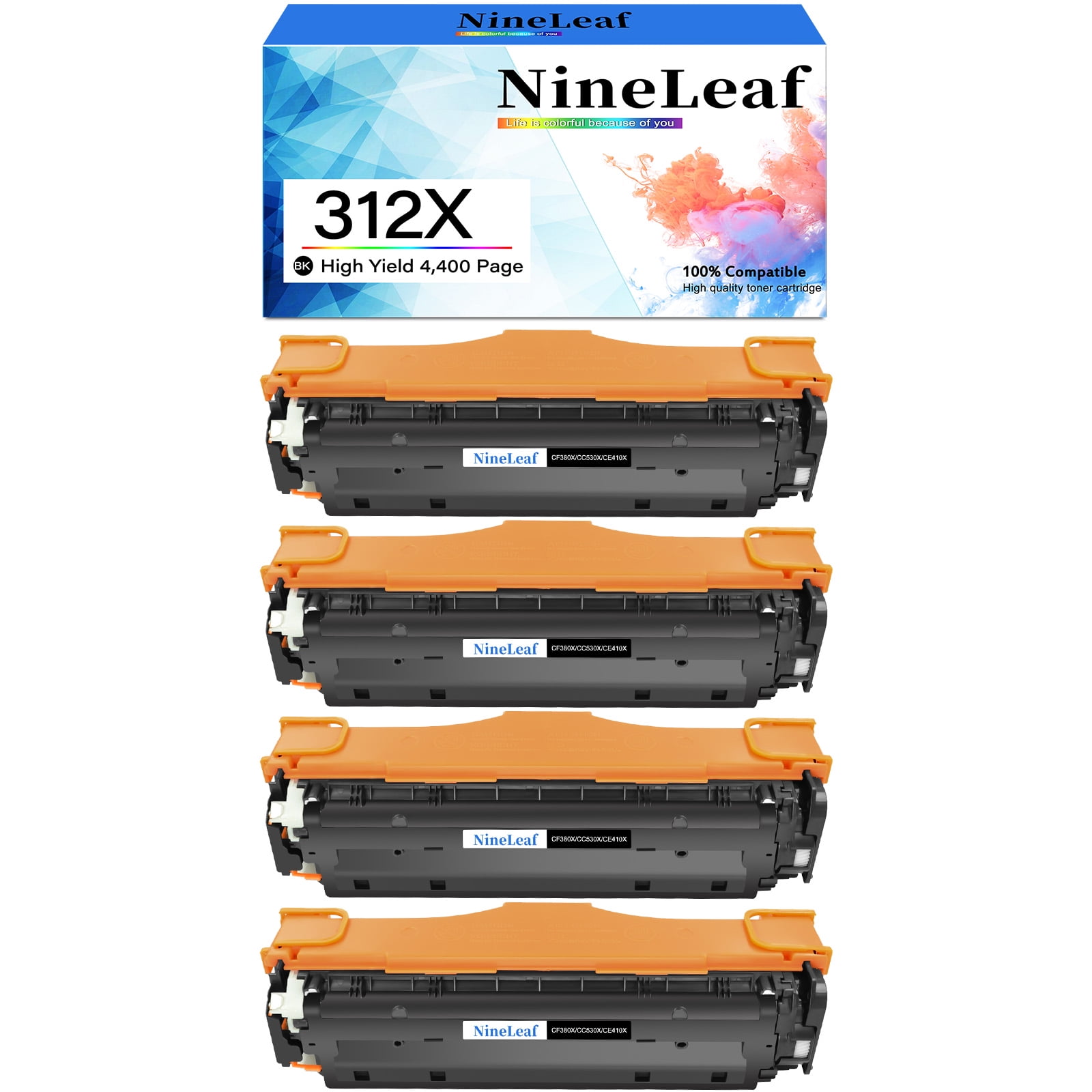 NineLeaf High Capacity Compatible Toner Cartridge Replacement for HP ...