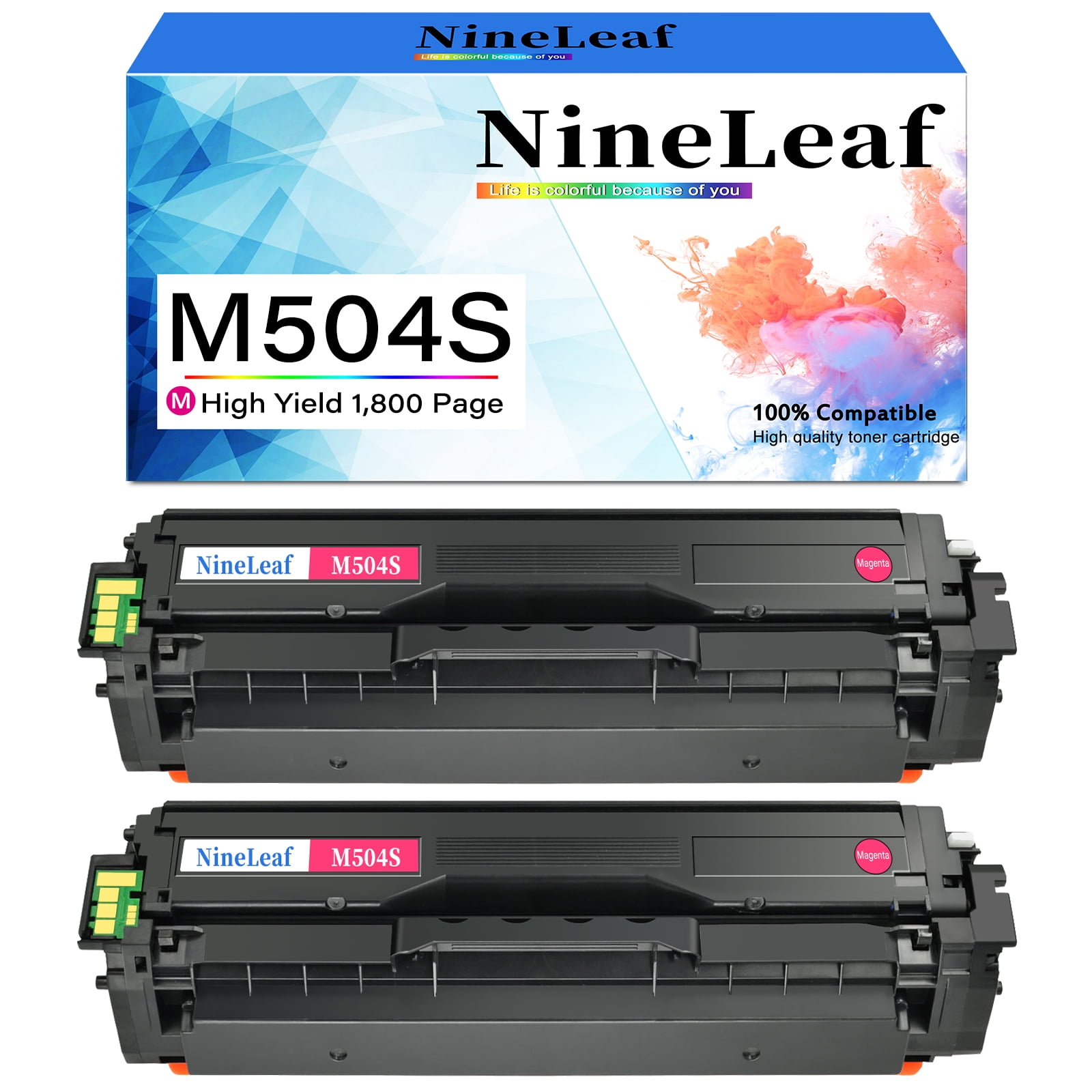 NineLeaf High-Yield Compatible 504S CLT-504S CLT-M504S Toner Cartridge Replacement Compatible ...