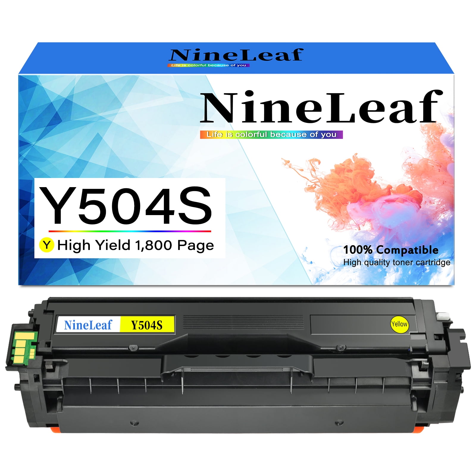 NineLeaf High-Yield Compatible 504S CLT-504S CLT-Y504S Toner Cartridge Replacement Compatible ...