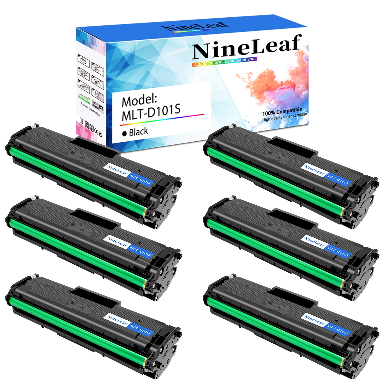 NineLeaf High Yield Compatible Toner Cartridge Replacement for Samsung ...