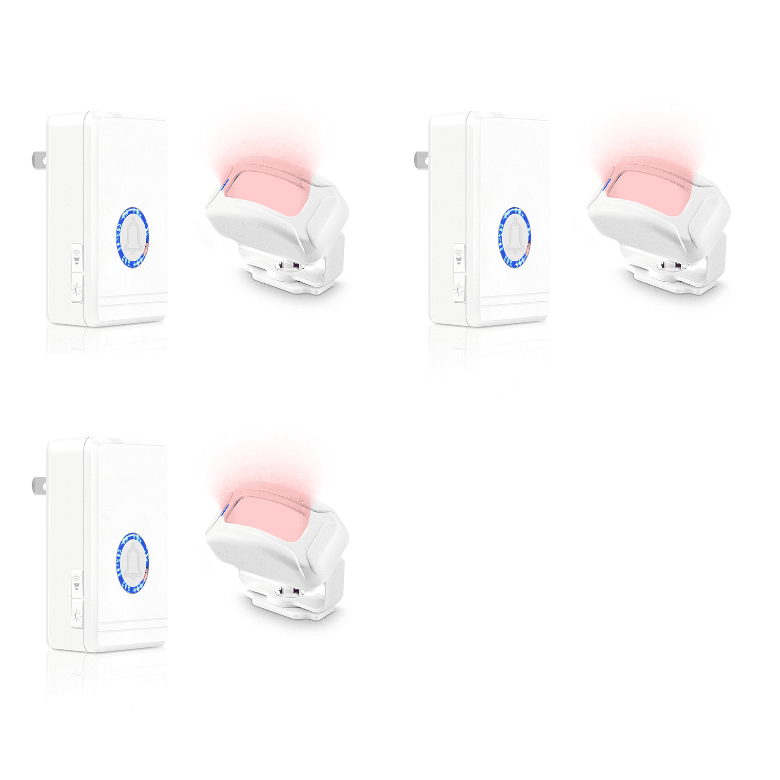 NineLeaf Motion Sensor Chime,Door Motion Sensor Chime,Wireless Motion ...