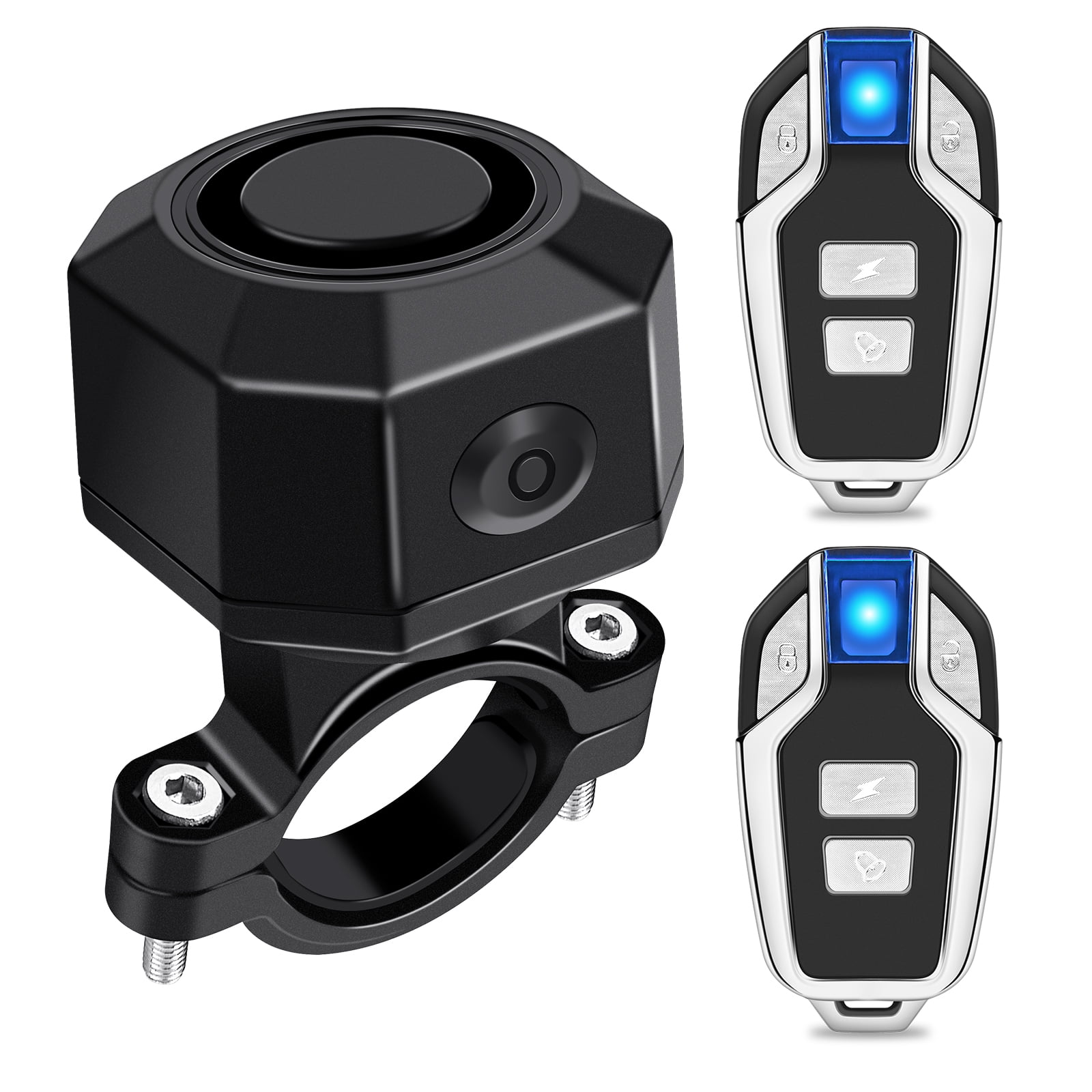 NineLeaf Rechargeable Bike Alarm, Bike Alarm with 2Remotes Rechargeable ...