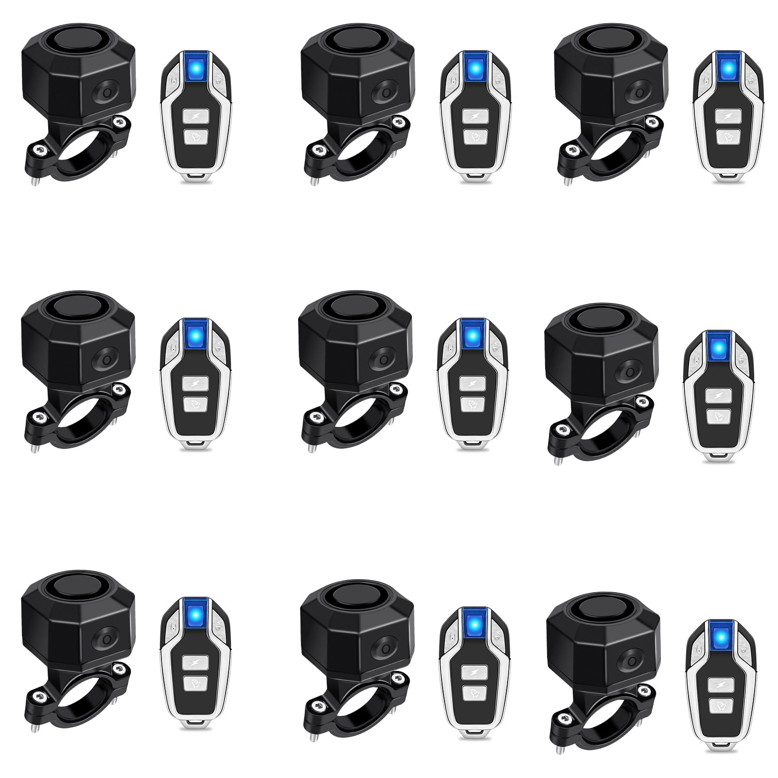 NineLeaf Rechargeable Bike Alarm, Bike Alarm with Remote Rechargeable ...