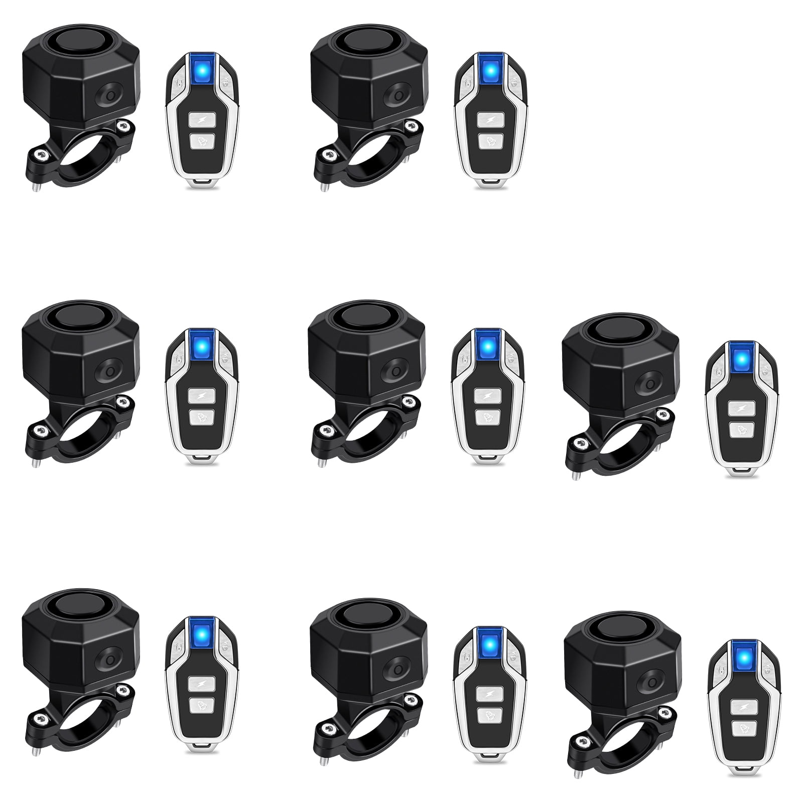NineLeaf Rechargeable Bike Alarm, Bike Alarm with Remote Rechargeable ...