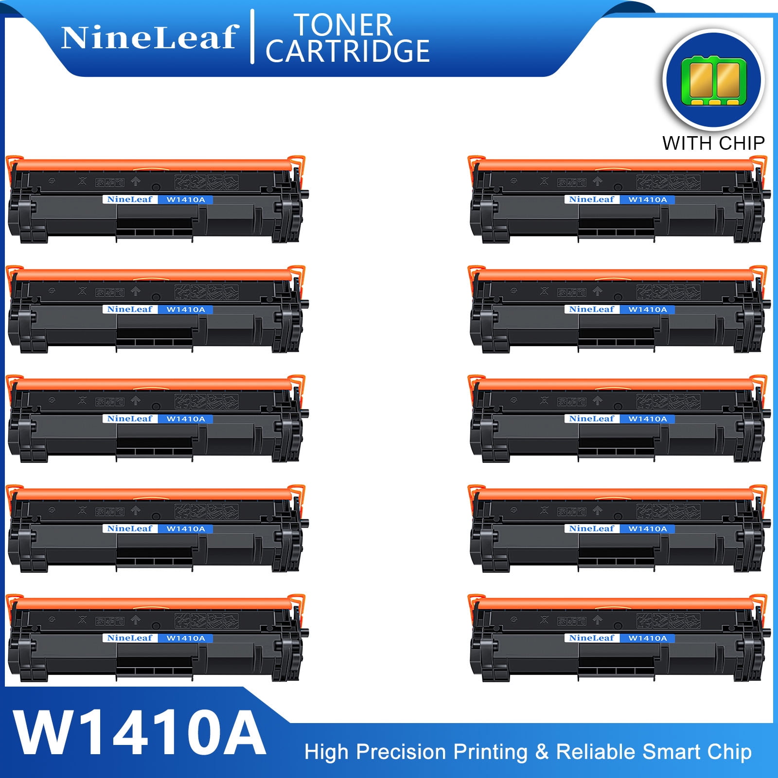 NineLeaf W1410A with Chip Compatible Toner Cartridge Replacement for HP 141A Toner Cartridge to ...