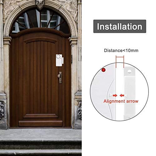 NineLeaf Wireless Door Alarm with Remote, Anti-Theft Window Alarms ...