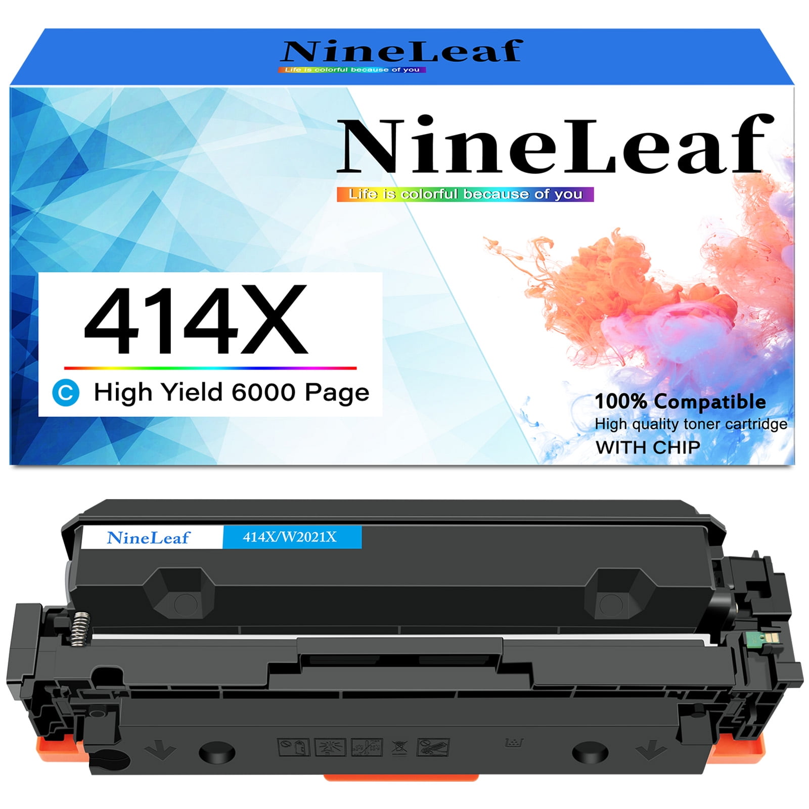 NineLeaf [With Chip] Compatible Toner Cartridge Replacement for HP 414X ...
