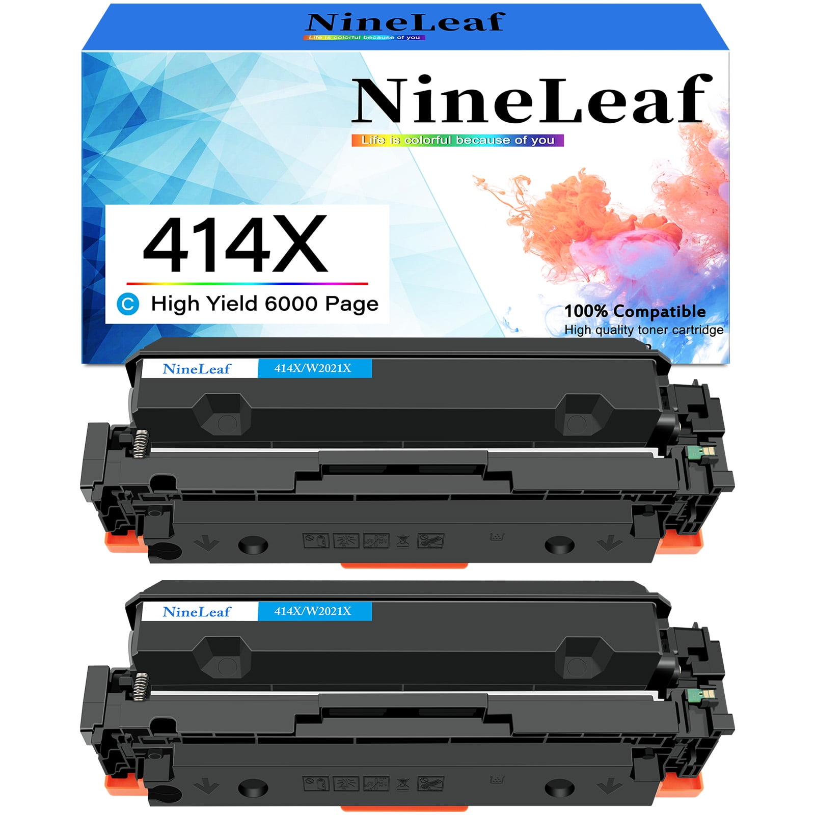 NineLeaf [With Chip] Compatible Toner Cartridge Replacement for HP 414X ...