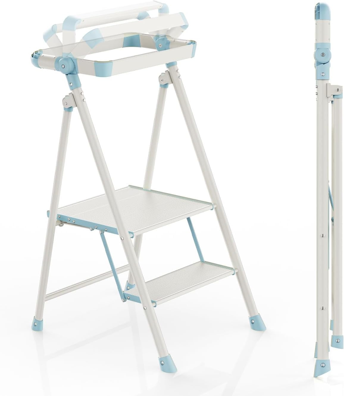 NineSix Foldable Toddler Tower - 2-Step Ladder for Adult, Toddler Tower ...