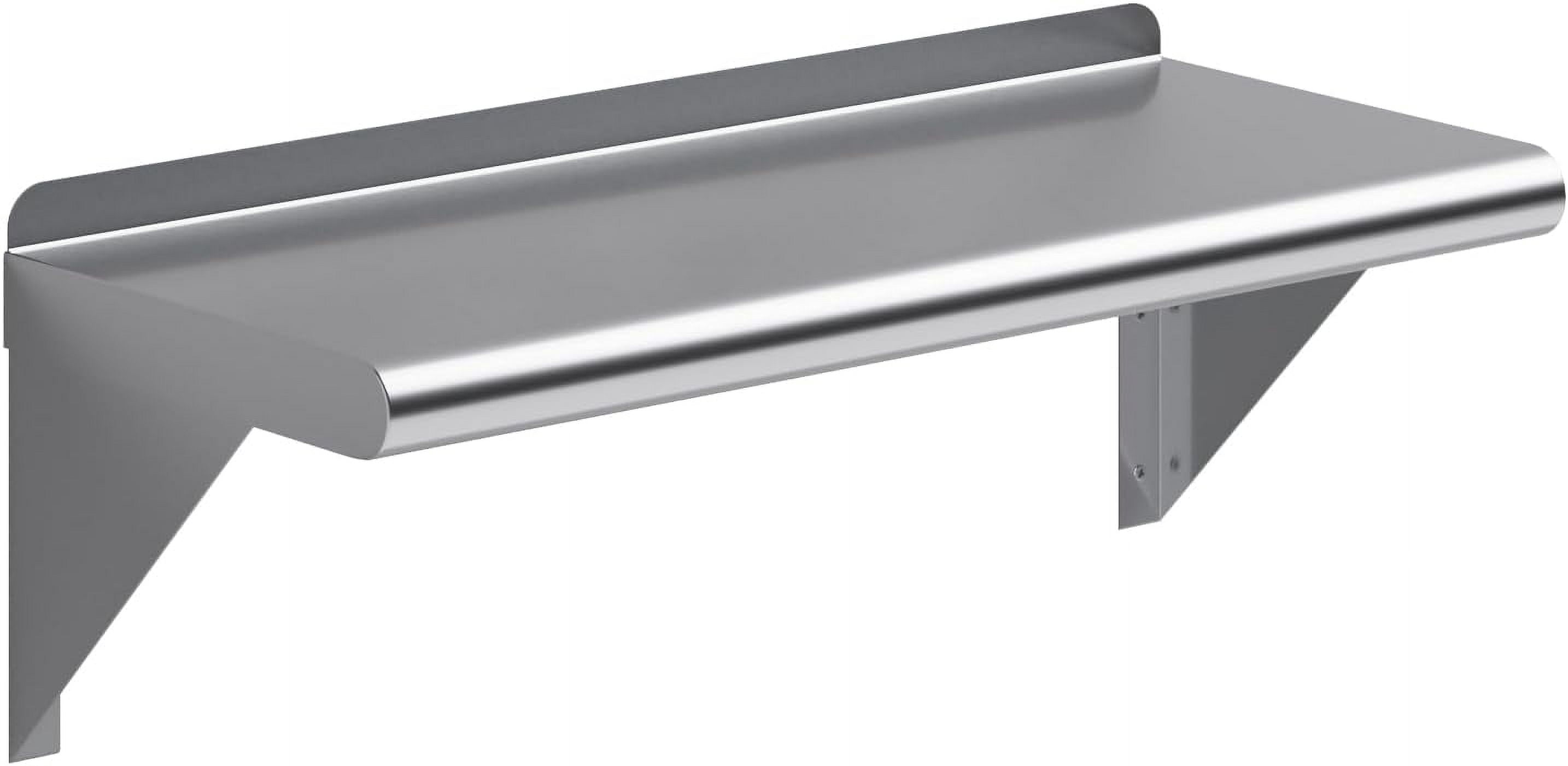 NineSix Stainless Steel Wall Shelf made of Stainless Steel, Wall Mount ...