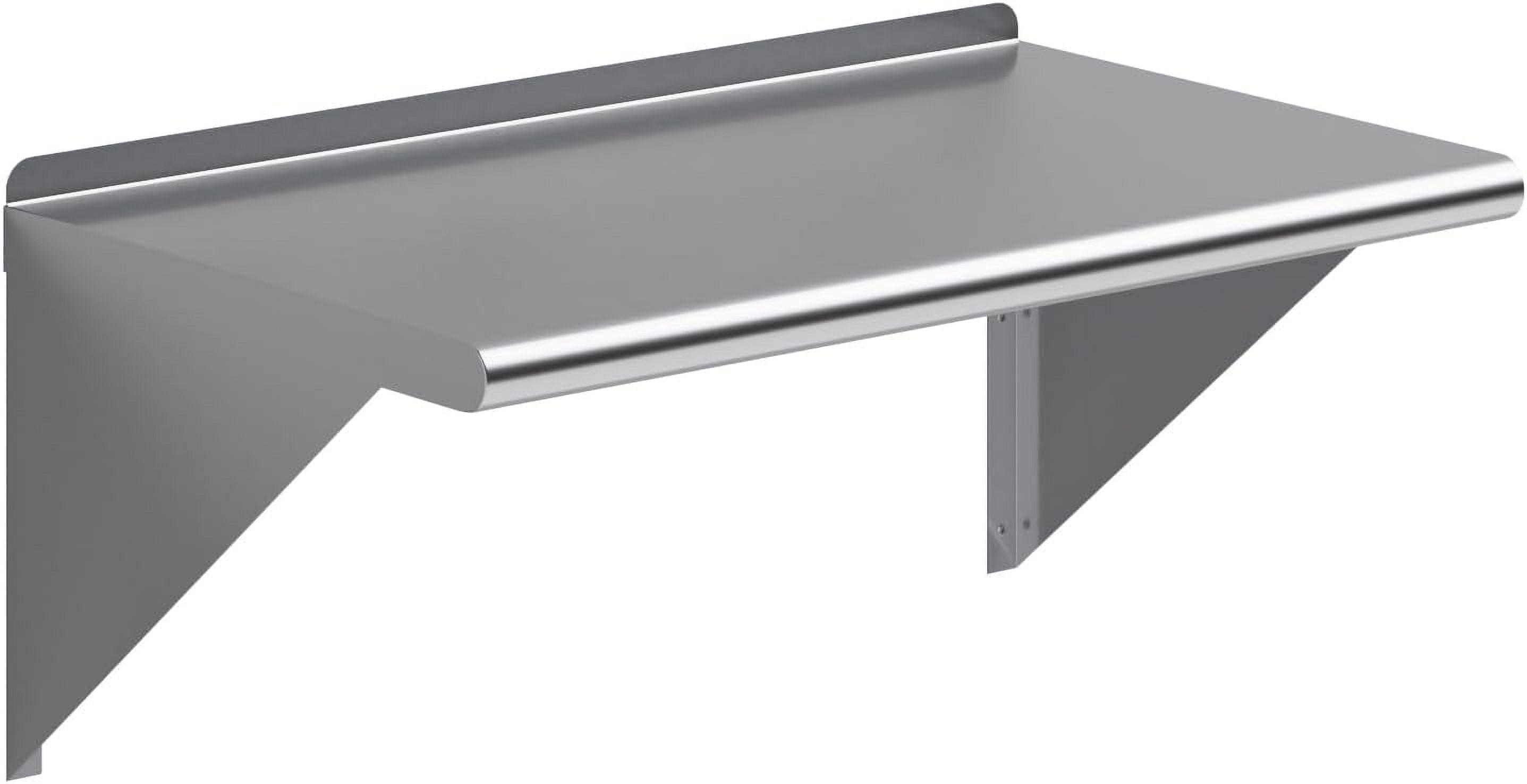 NineSix Stainless Steel Wall Shelf made of Stainless Steel, Wall Mount ...