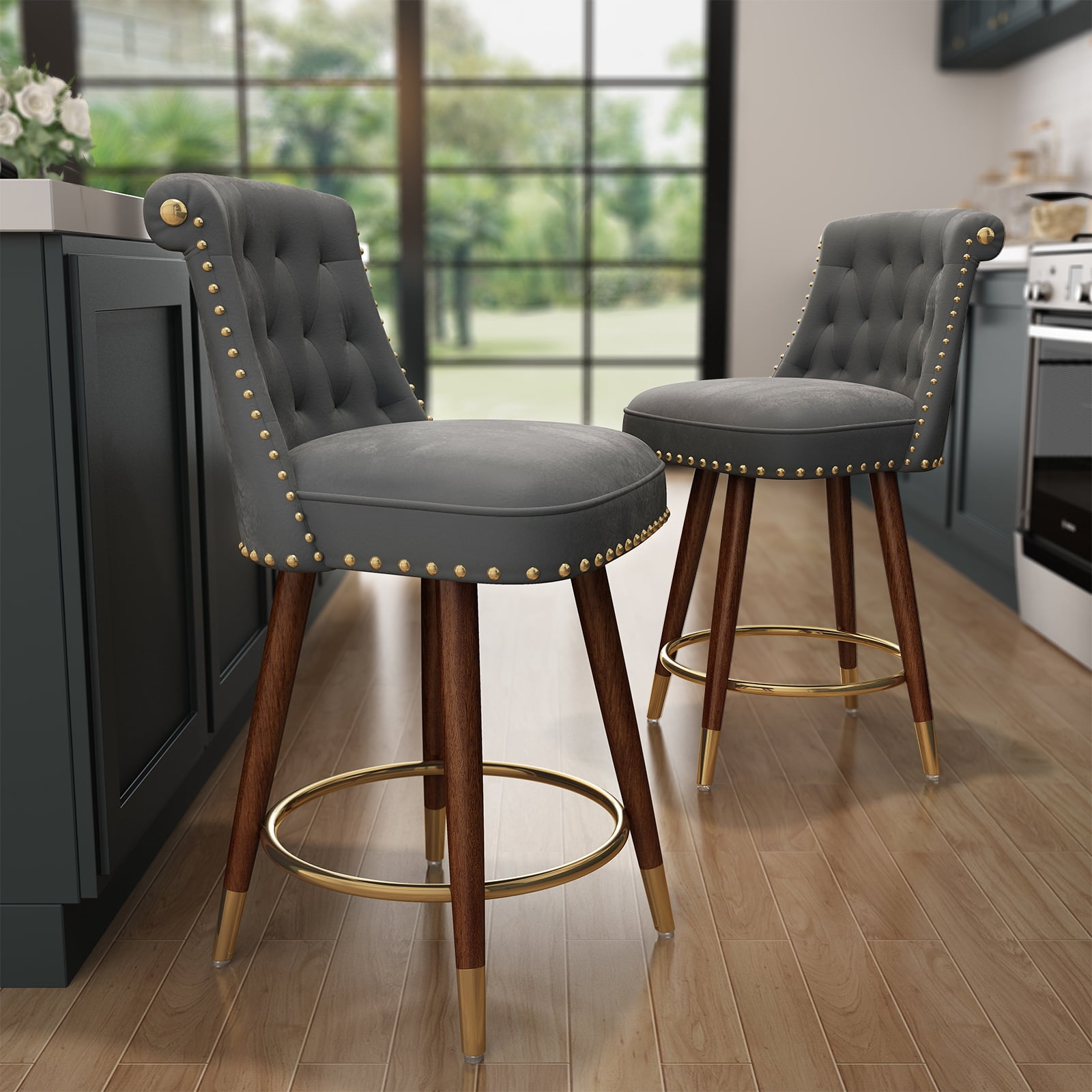 Low Back Swivel Counter Stoolsnull