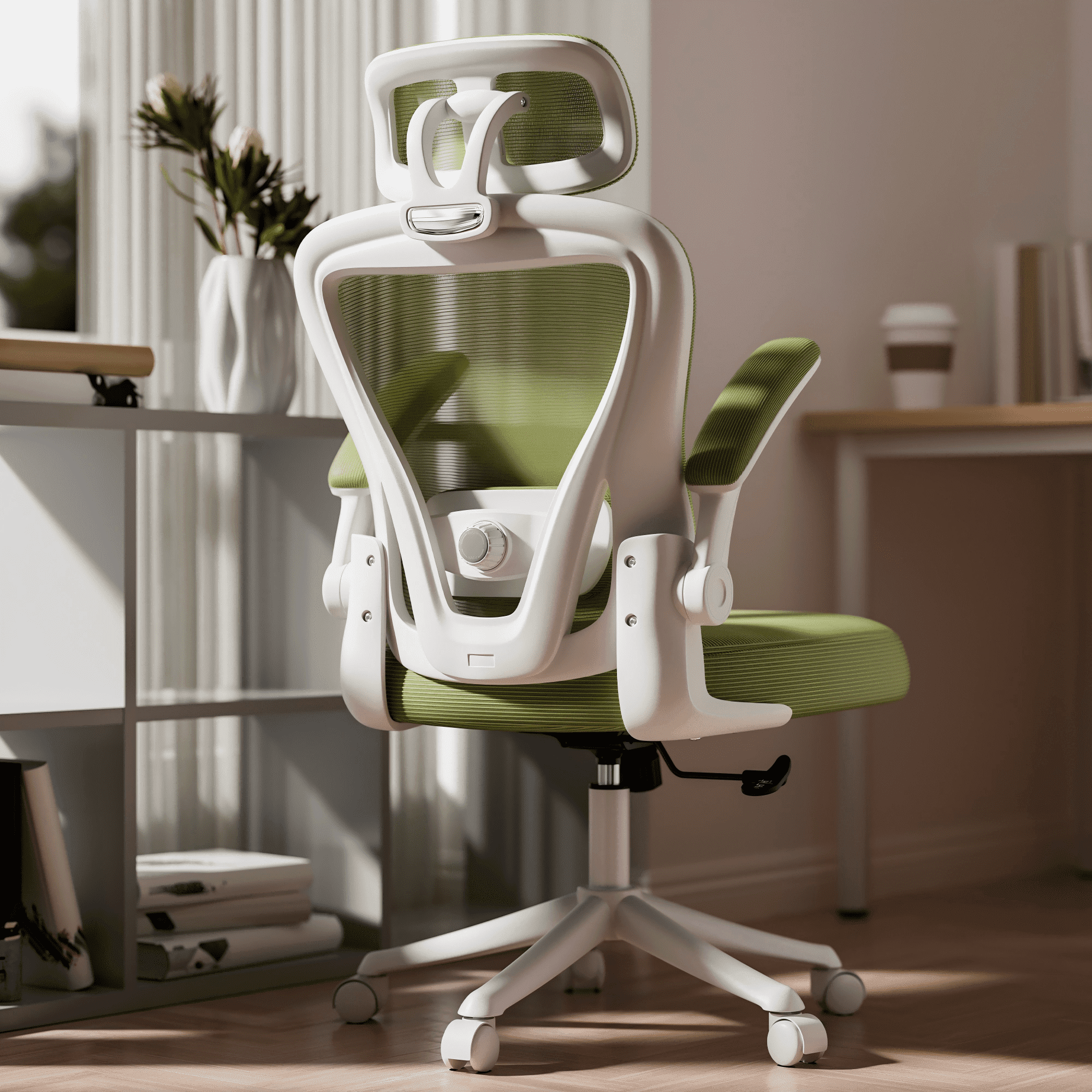 Ninecer Ergonomic Office Chair, High Back Headrest Computer Desk Chairs ...