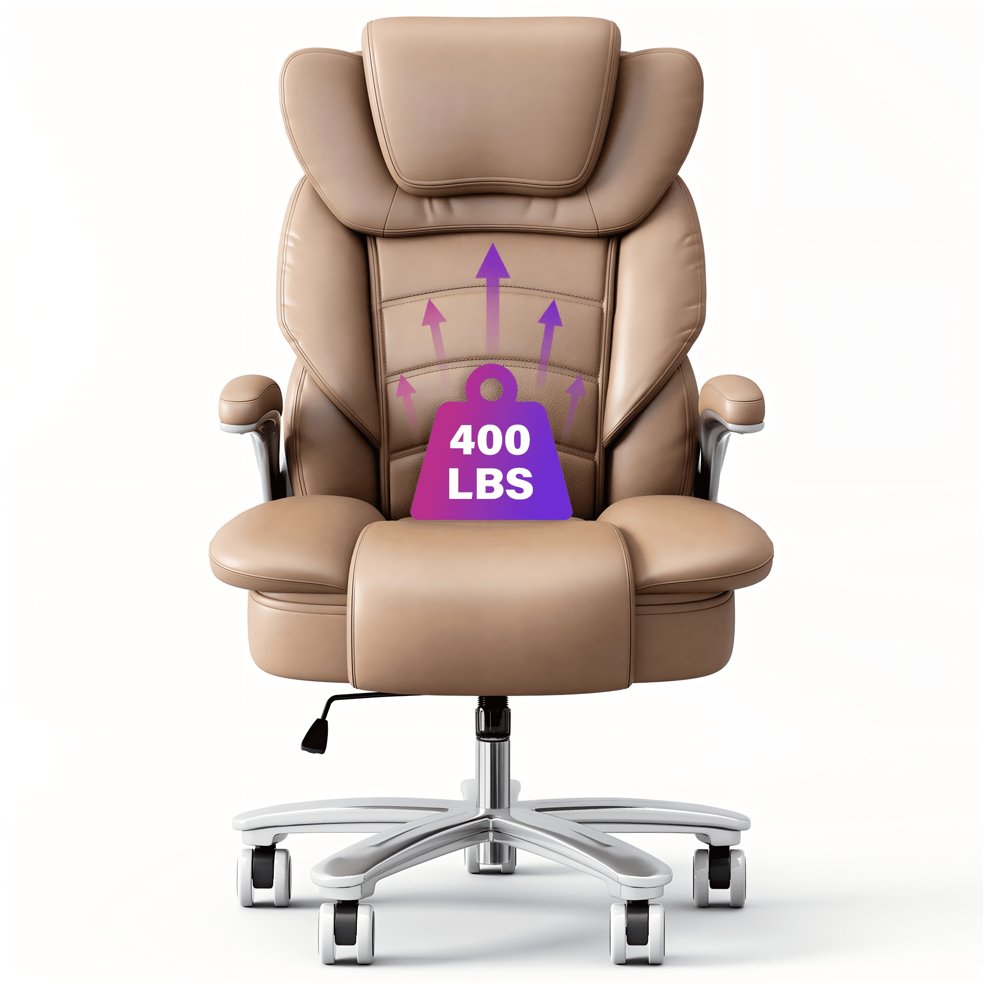 Ninecer Executive Office Chair Flip-up Arms, Big and Tall Office Chair ...