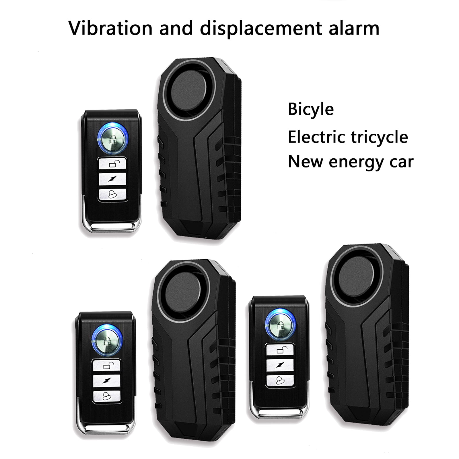 Nineleaf 3PCS Wireless Bike Alarm With Remote, Bike Security Alarm ...