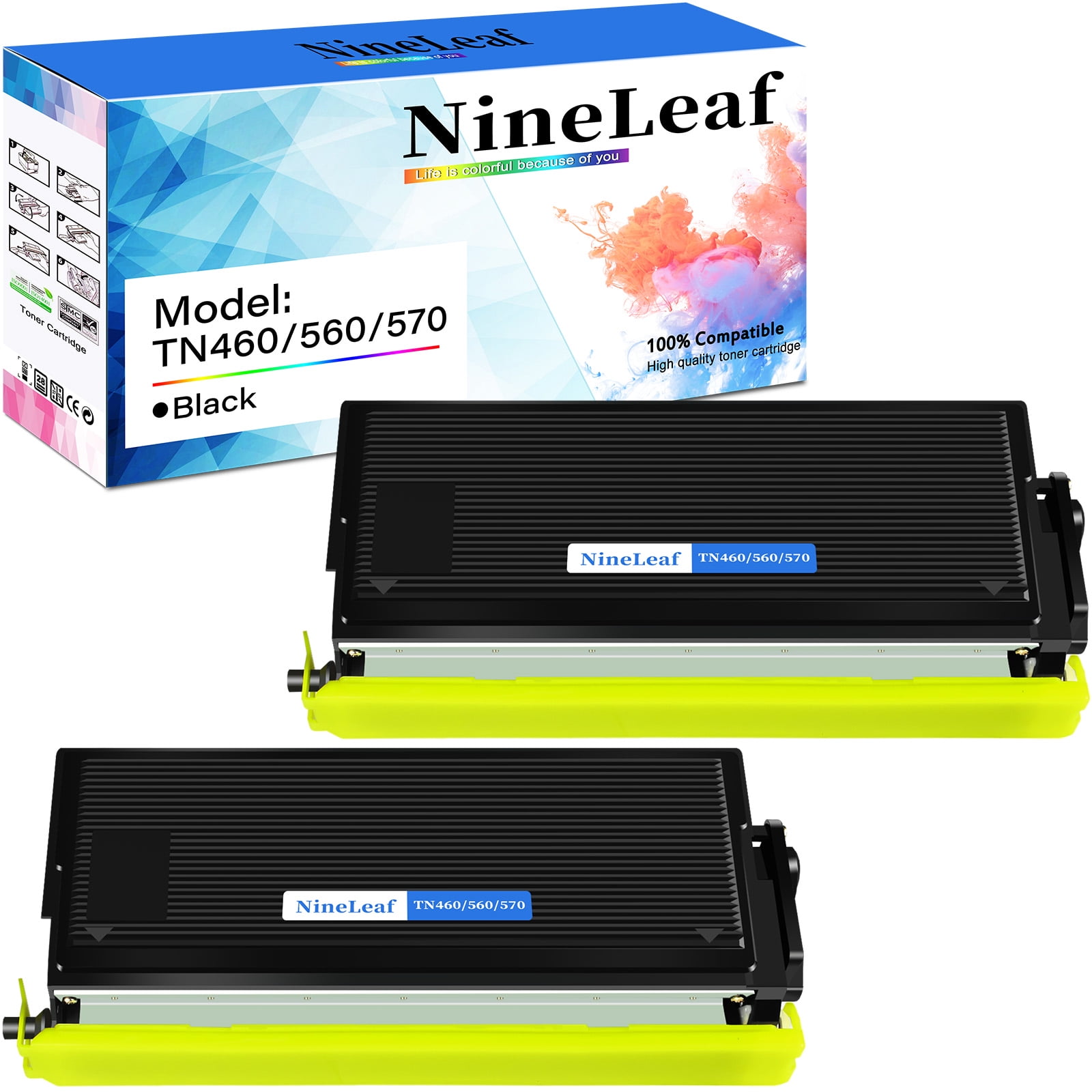 Nineleaf TN460 TN570 TN560 Toner Cartridge Compatible for Brother TN ...