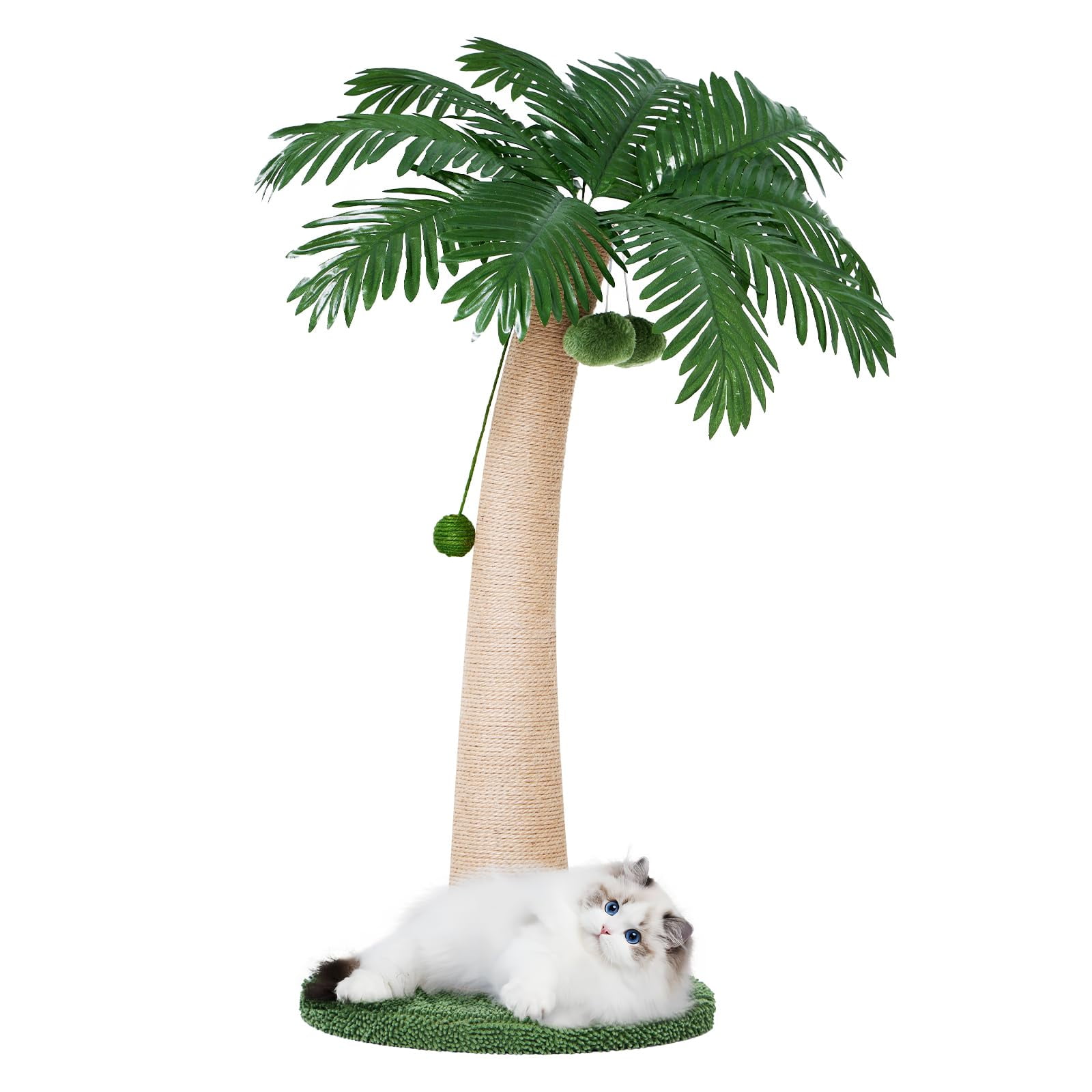 Nineshi 43 Inches Cat Scratching Post, Large Cat Scratching Post, Sisal ...
