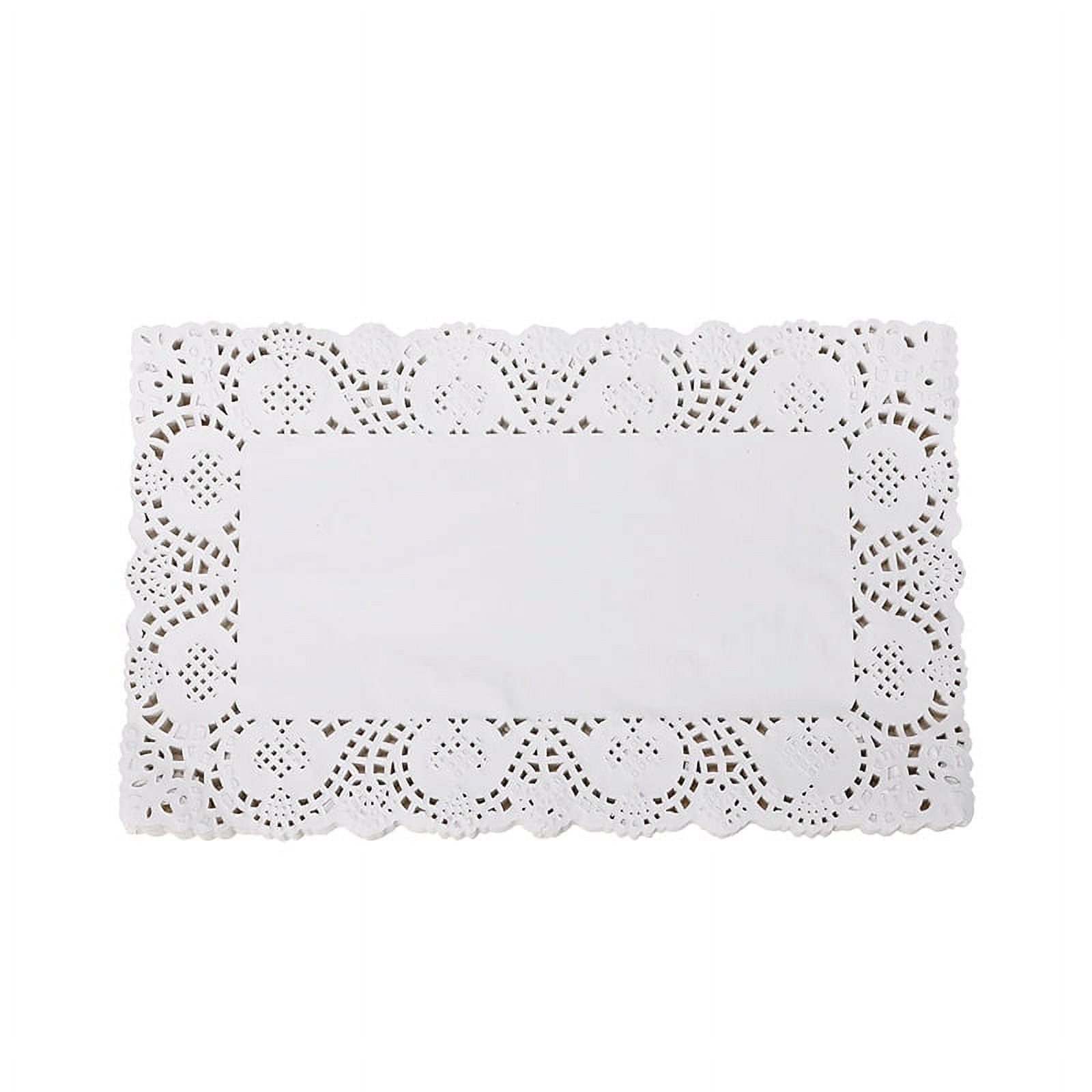 Ninesung Rectangular Paper Doilies for Placemats, Cakes, Desserts ...