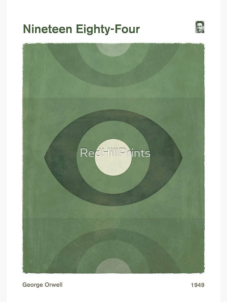 Nineteen Eighty-Four, George Orwell Dystopian Literary Minimalist Art ...