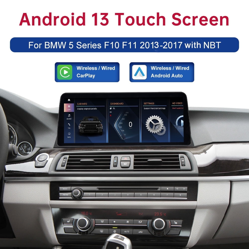 Ninetom 10.25 inch Car Touch Screen Android 13 Car Navigation for BMW 5 ...