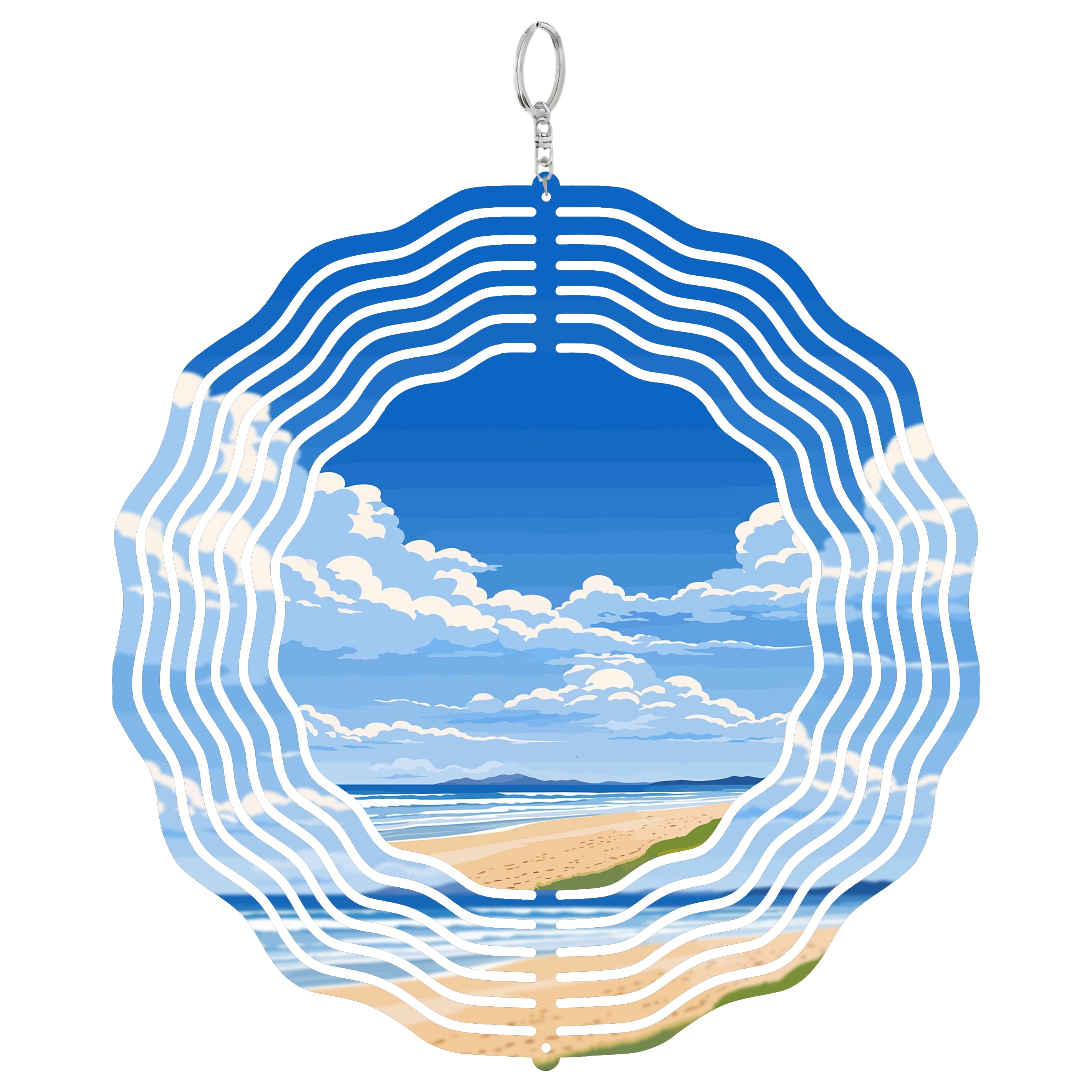 Ninety Mile Beach 3D Wind Spinner Stainless Steel Kinetic Art Garden ...