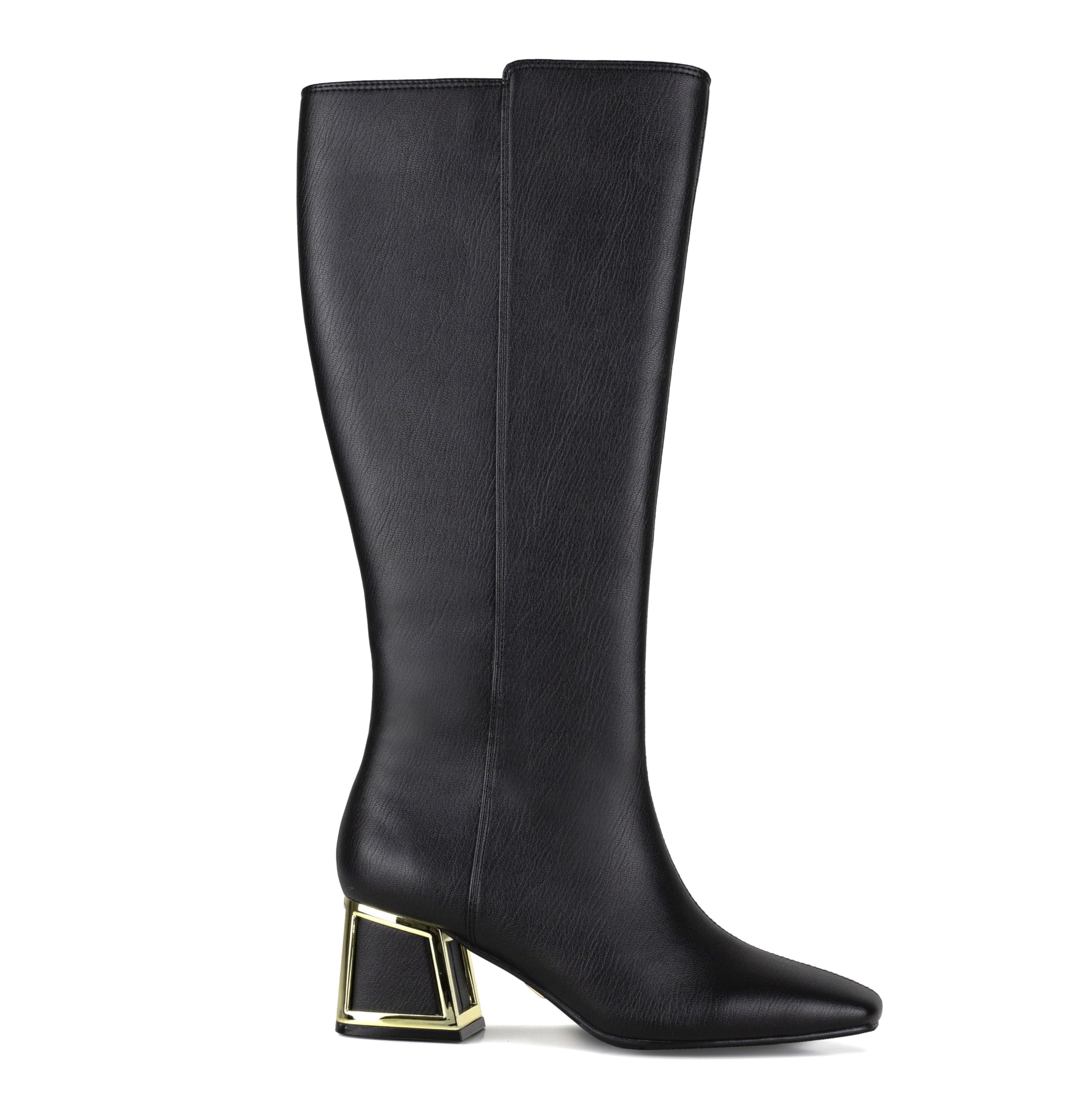 Ninety Union BRIDGE Tall Shaft Square Heel Boot, Black, 10 - Walmart.com