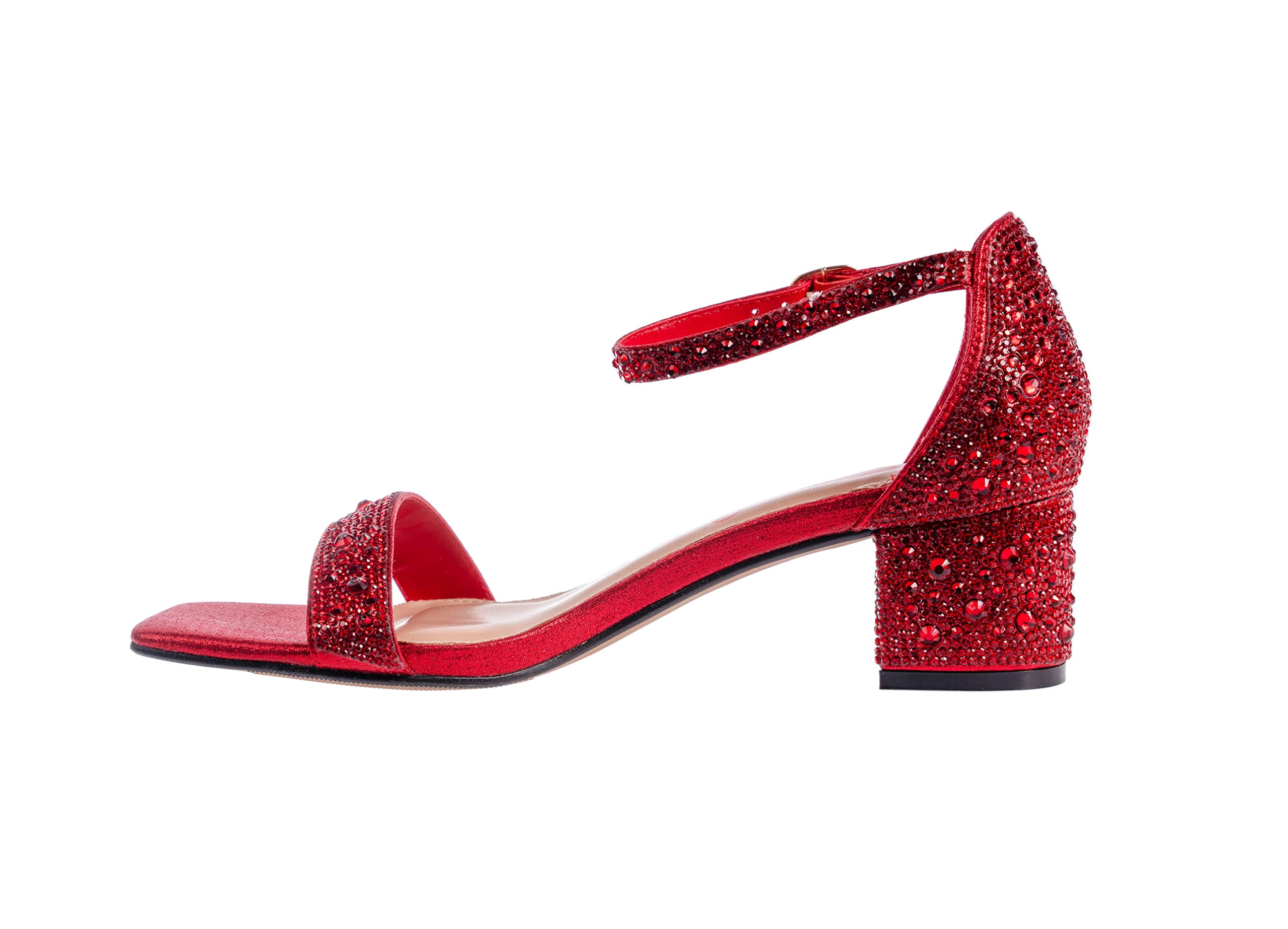 Ninety Union Lady Couture Dazzle 2 Inch Mid Block Heel Rhinestone ...