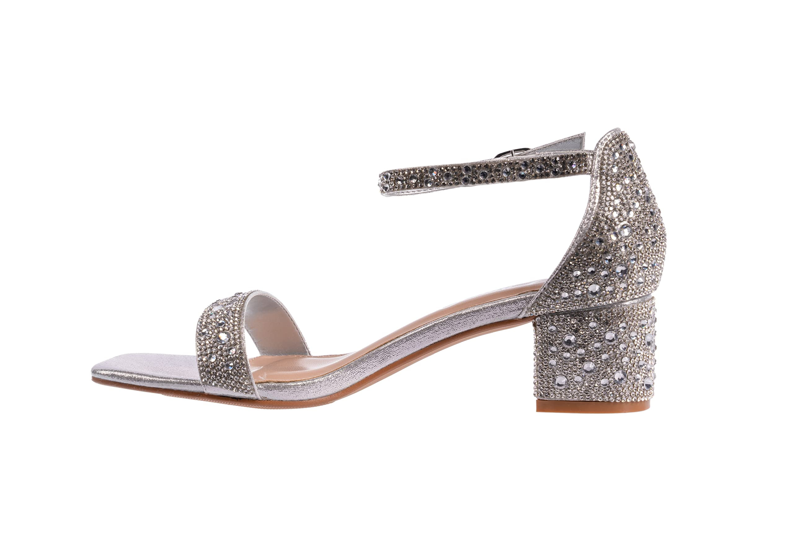 Ninety Union Lady Couture Dazzle 2 Inch Mid Block Heel Rhinestone ...