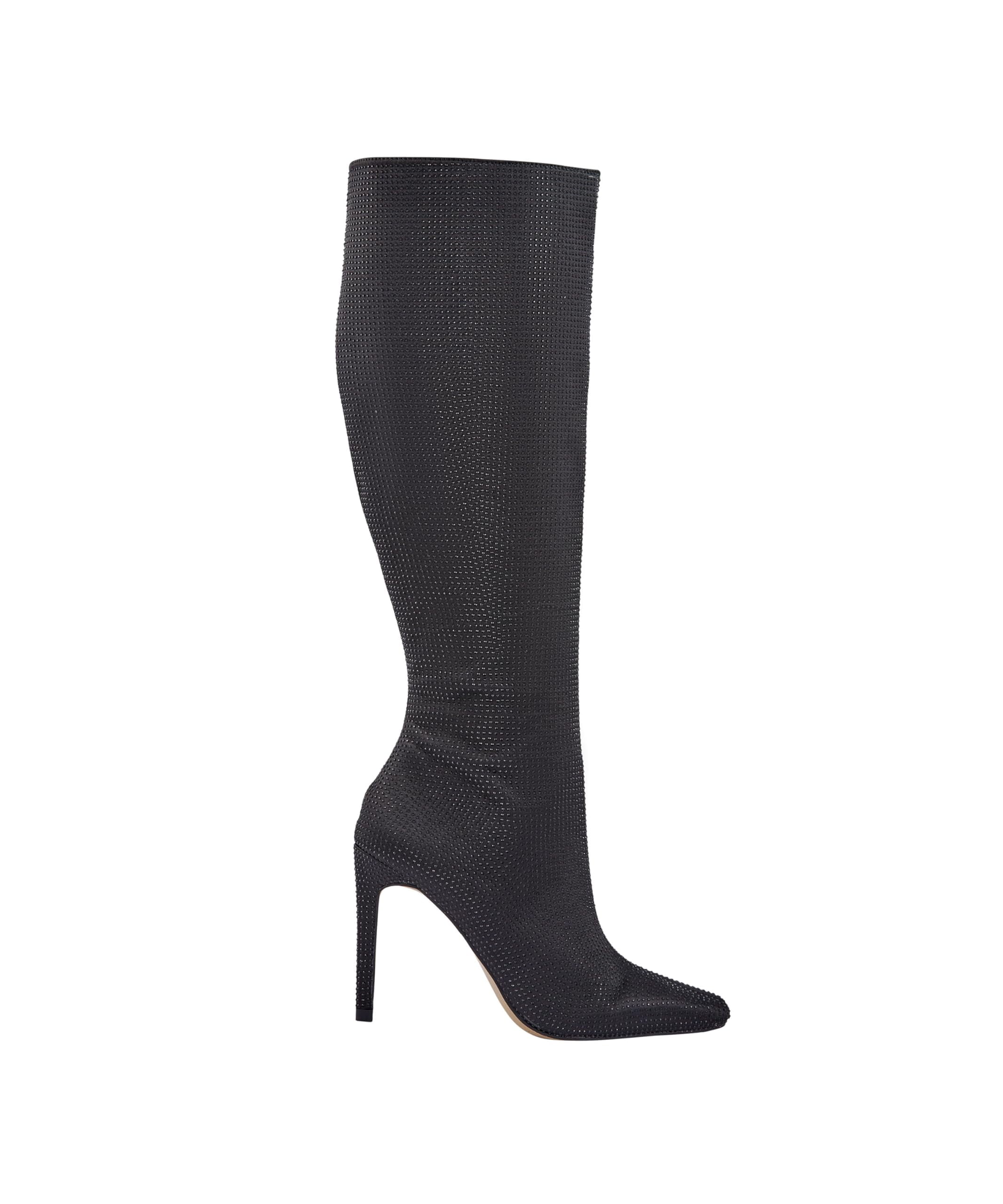 Ninety Union Lady Couture Diamond Rhinestone Covered Boots, Black, 12 ...