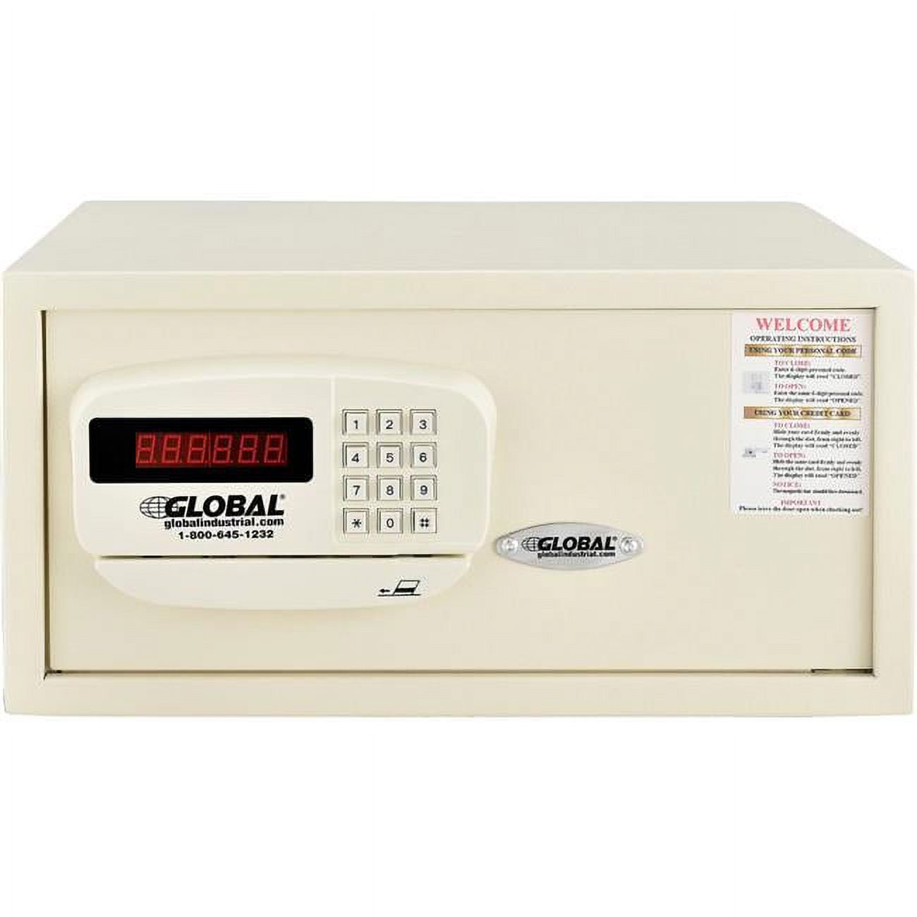 Ningbo Safewell 493384 Global Industrial Personal Hotel Safe Electronic ...